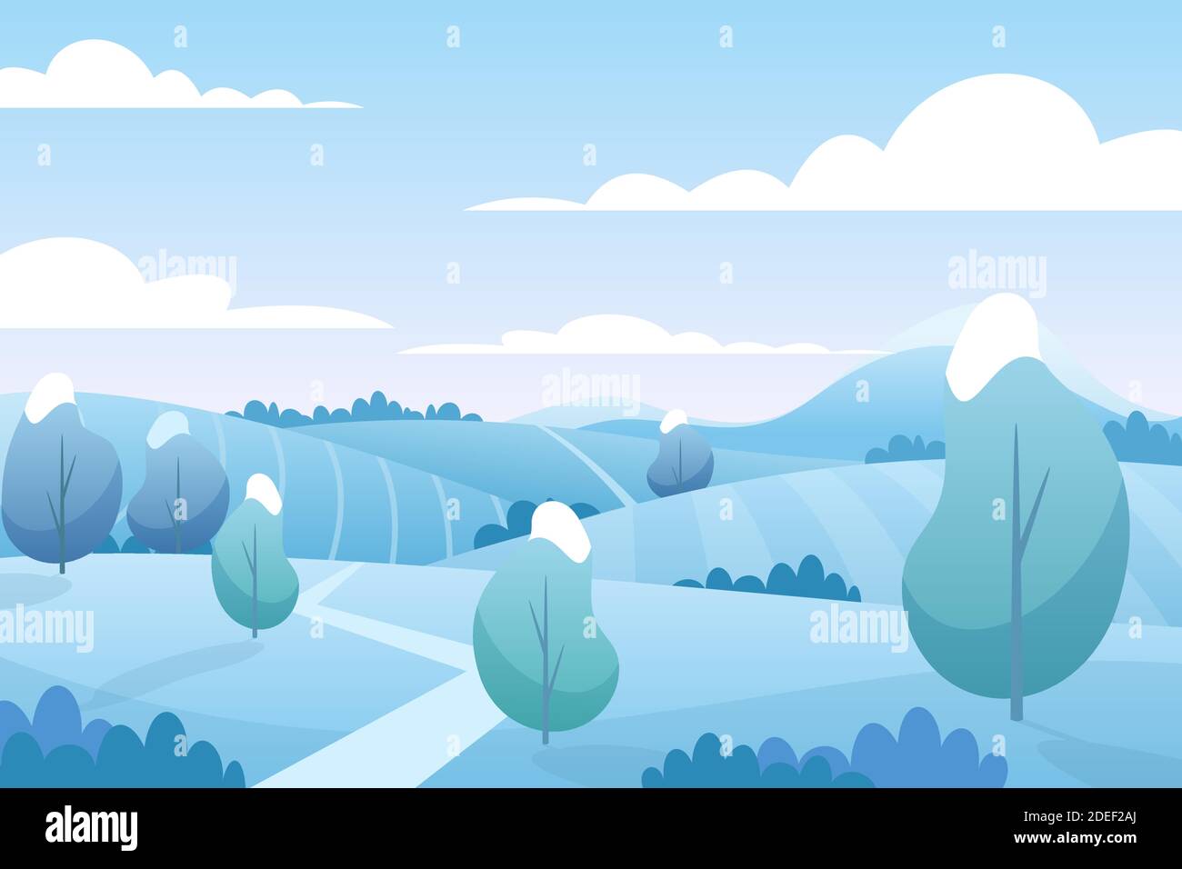 Day in winter season Stock Vector Images - Alamy