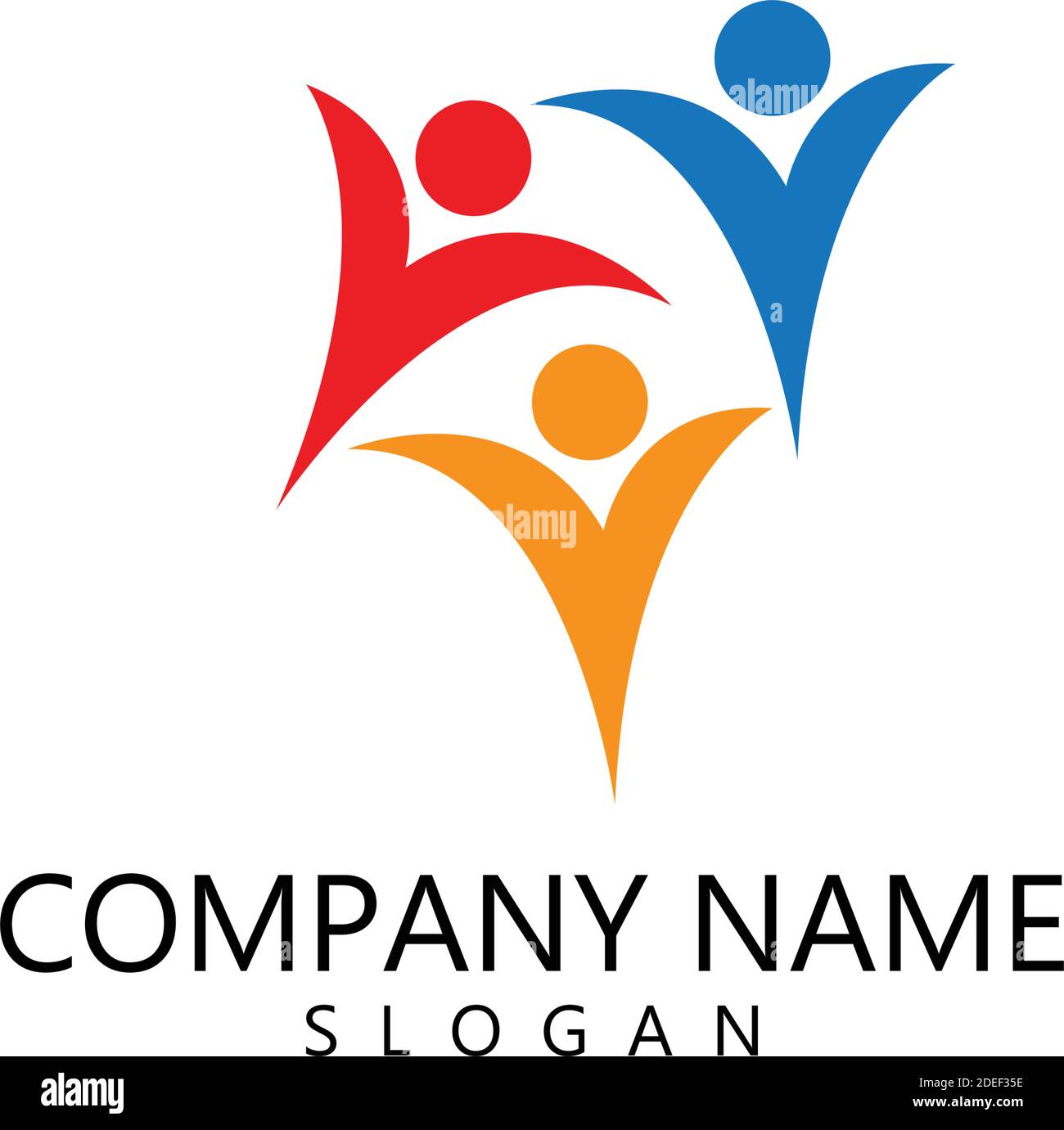 Adoption and community care Logo template vector Stock Vector Image ...