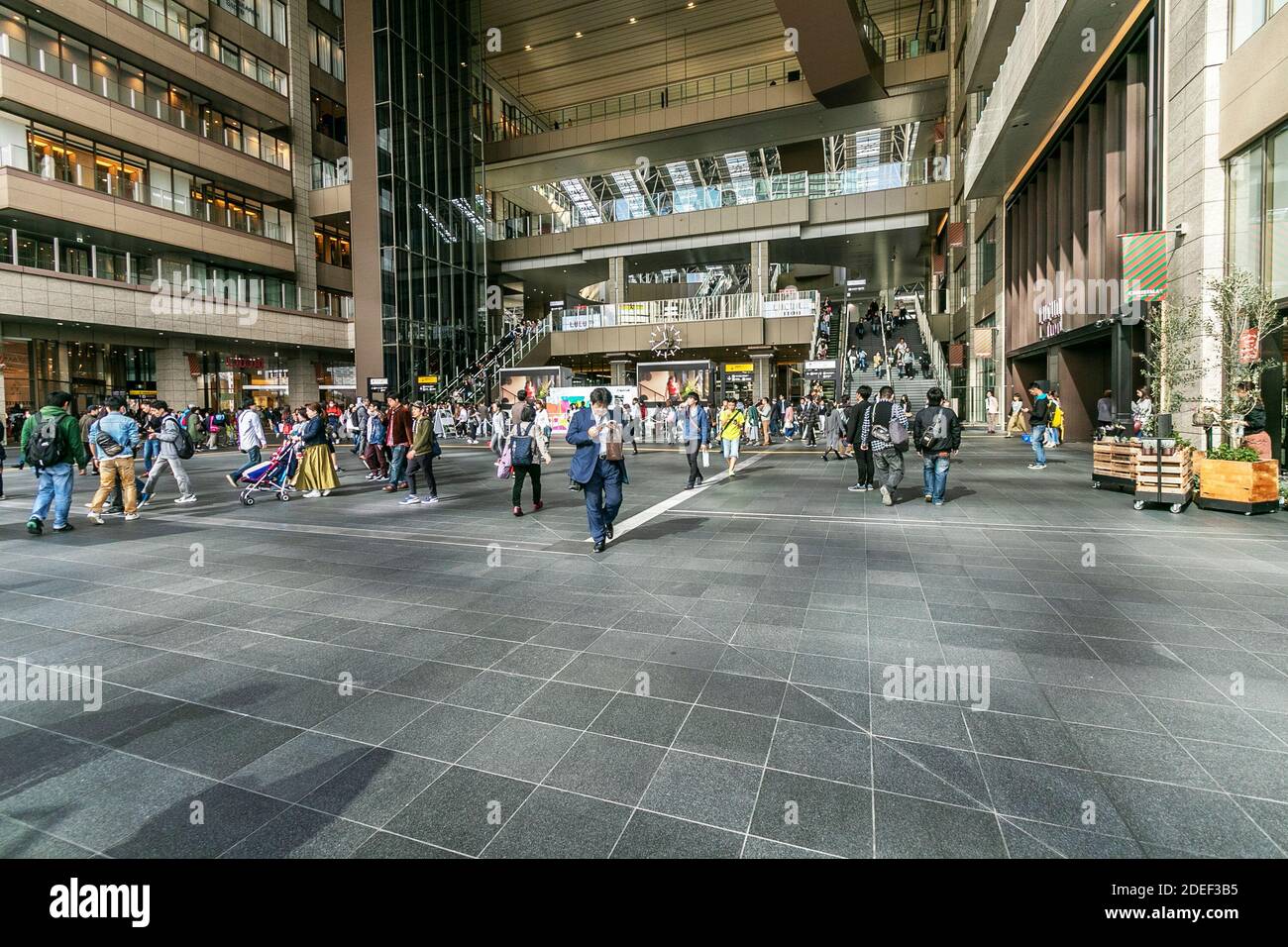 Underground walkways and tunnels leading to shops stores and railways ...