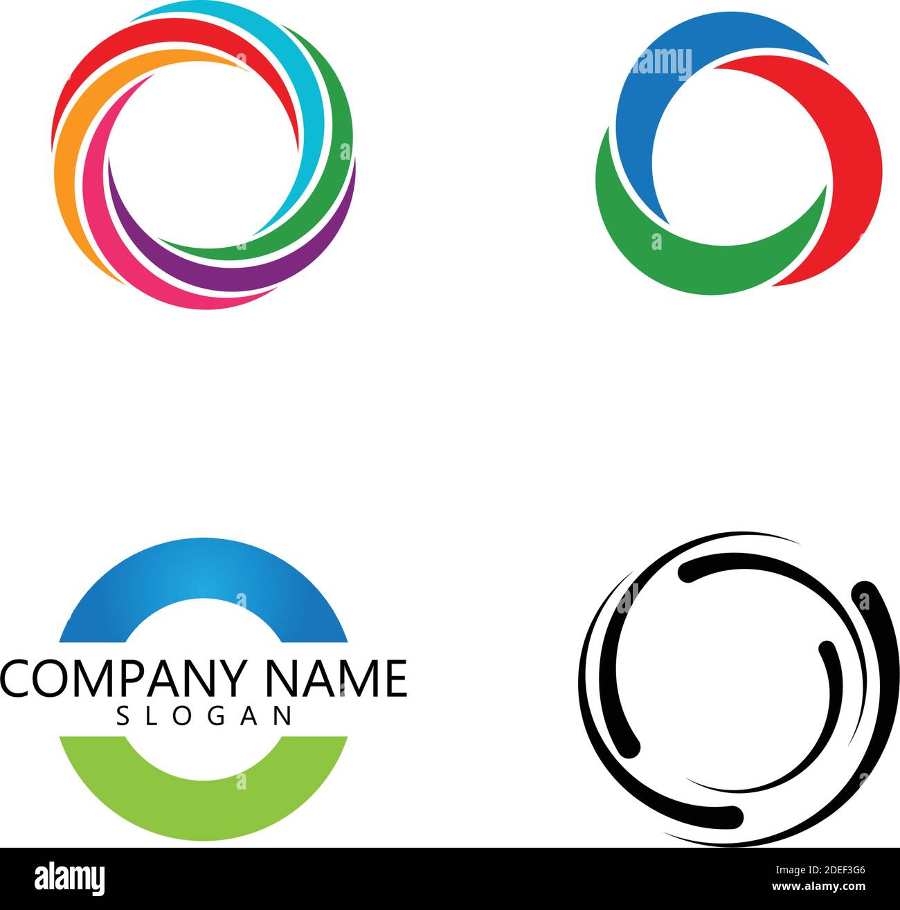 circle logo vector template illustration Stock Vector Image & Art - Alamy