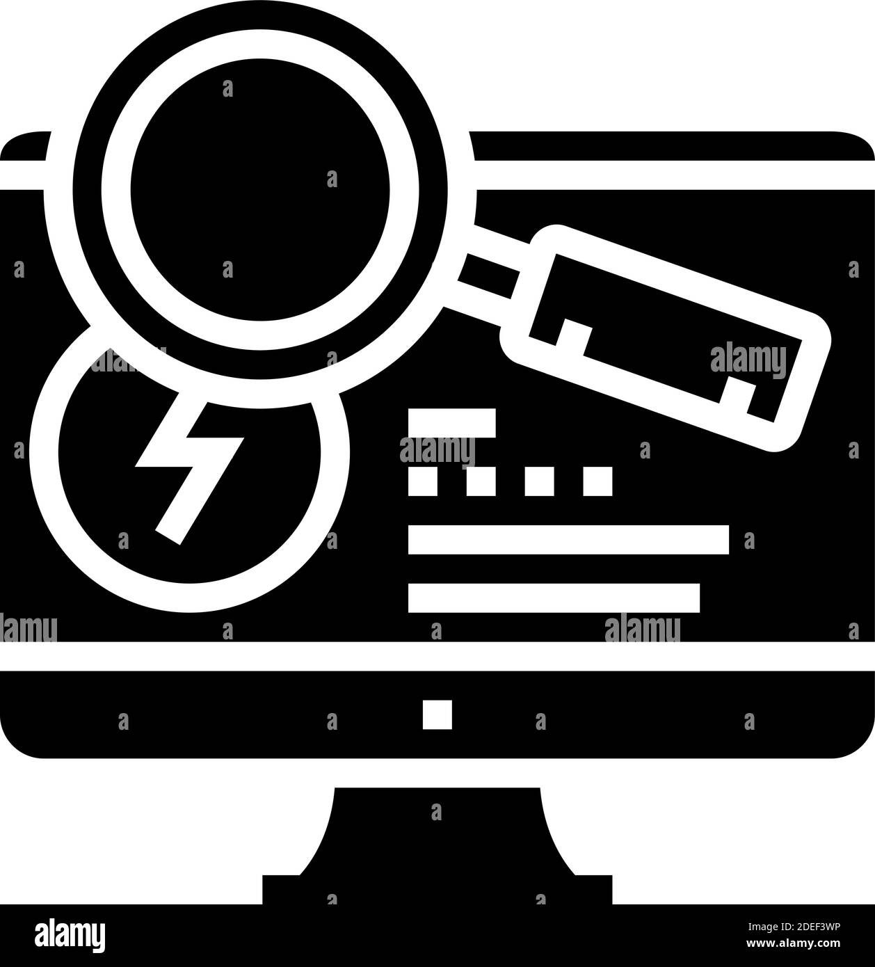 research computer incident glyph icon vector illustration Stock Vector ... research computer incident glyph icon vector illustration Stock Vector ...