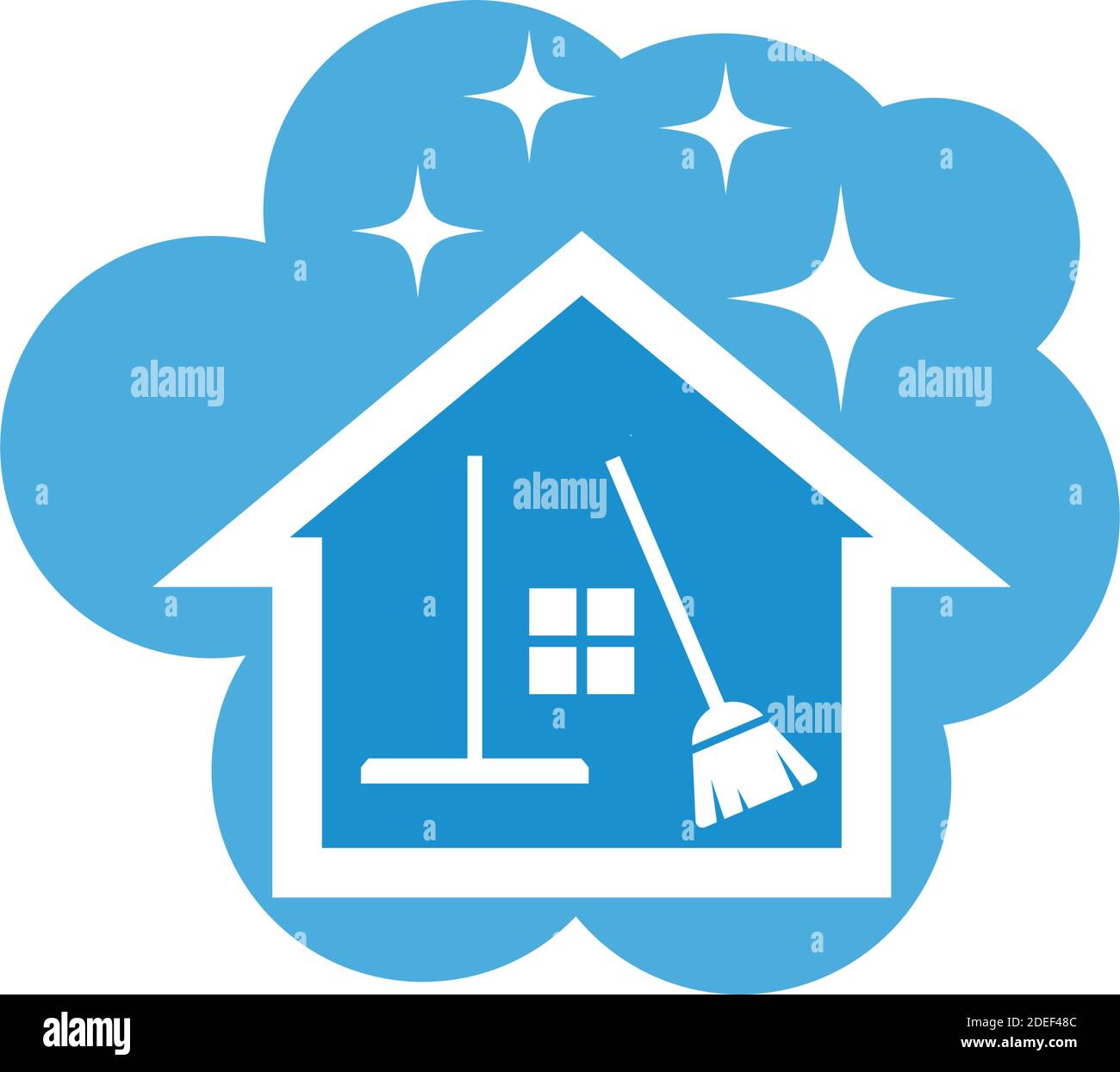 house cleaning vector template illustration design Stock Vector Image ...