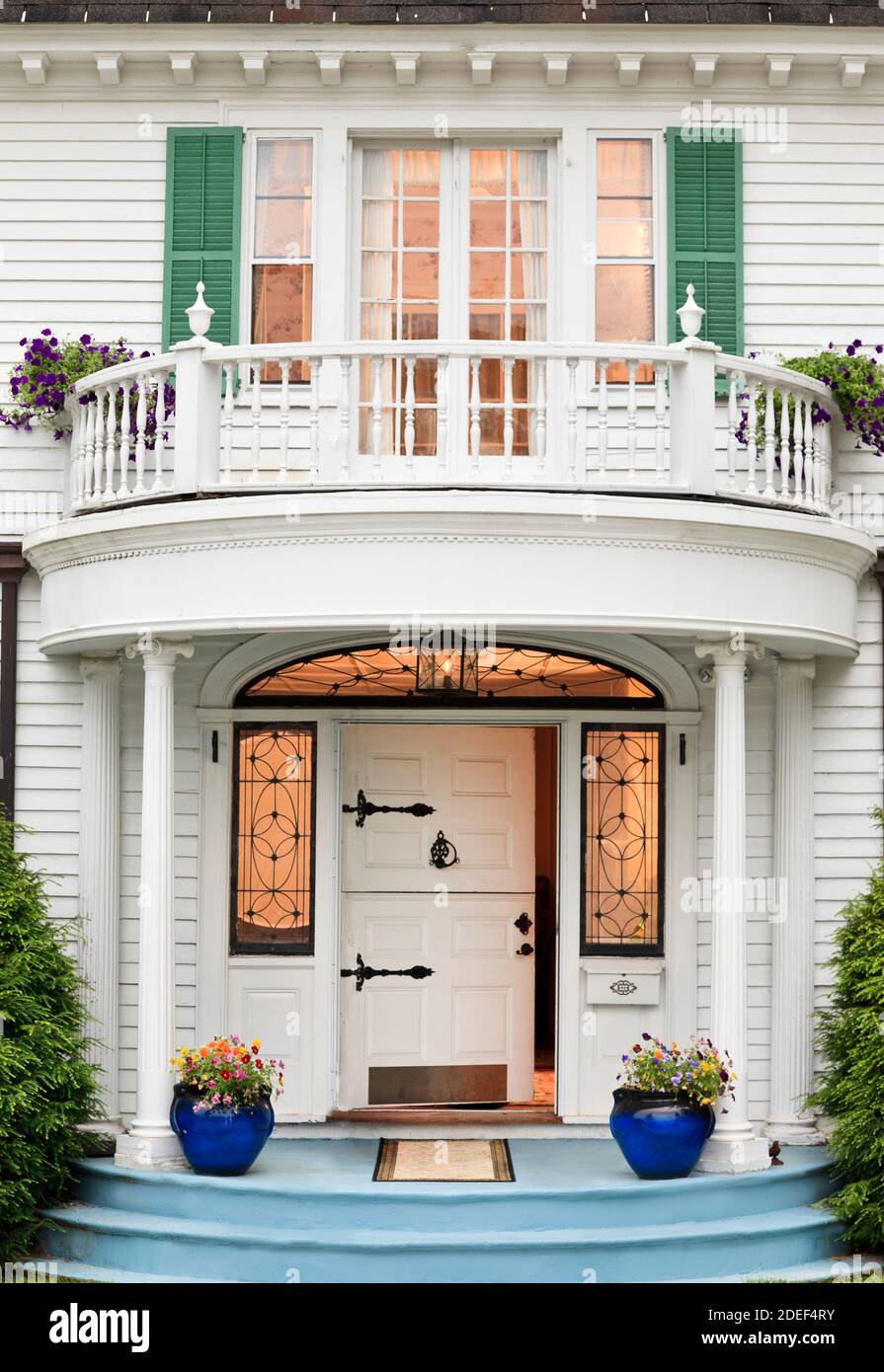 Door open on traditional home Stock Photo - Alamy