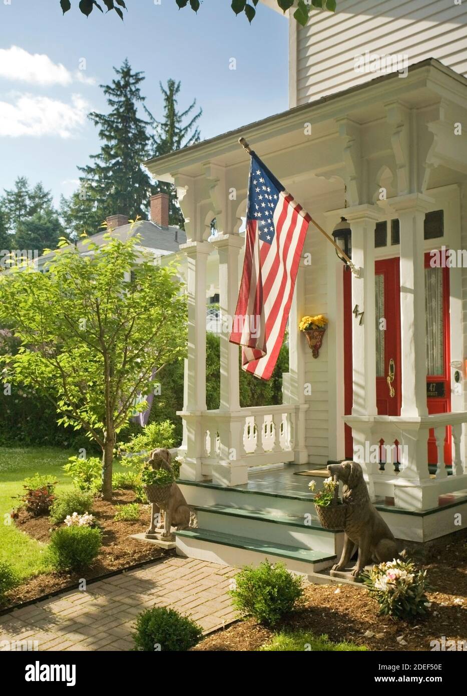 American Front Porch Stock Photo - Alamy