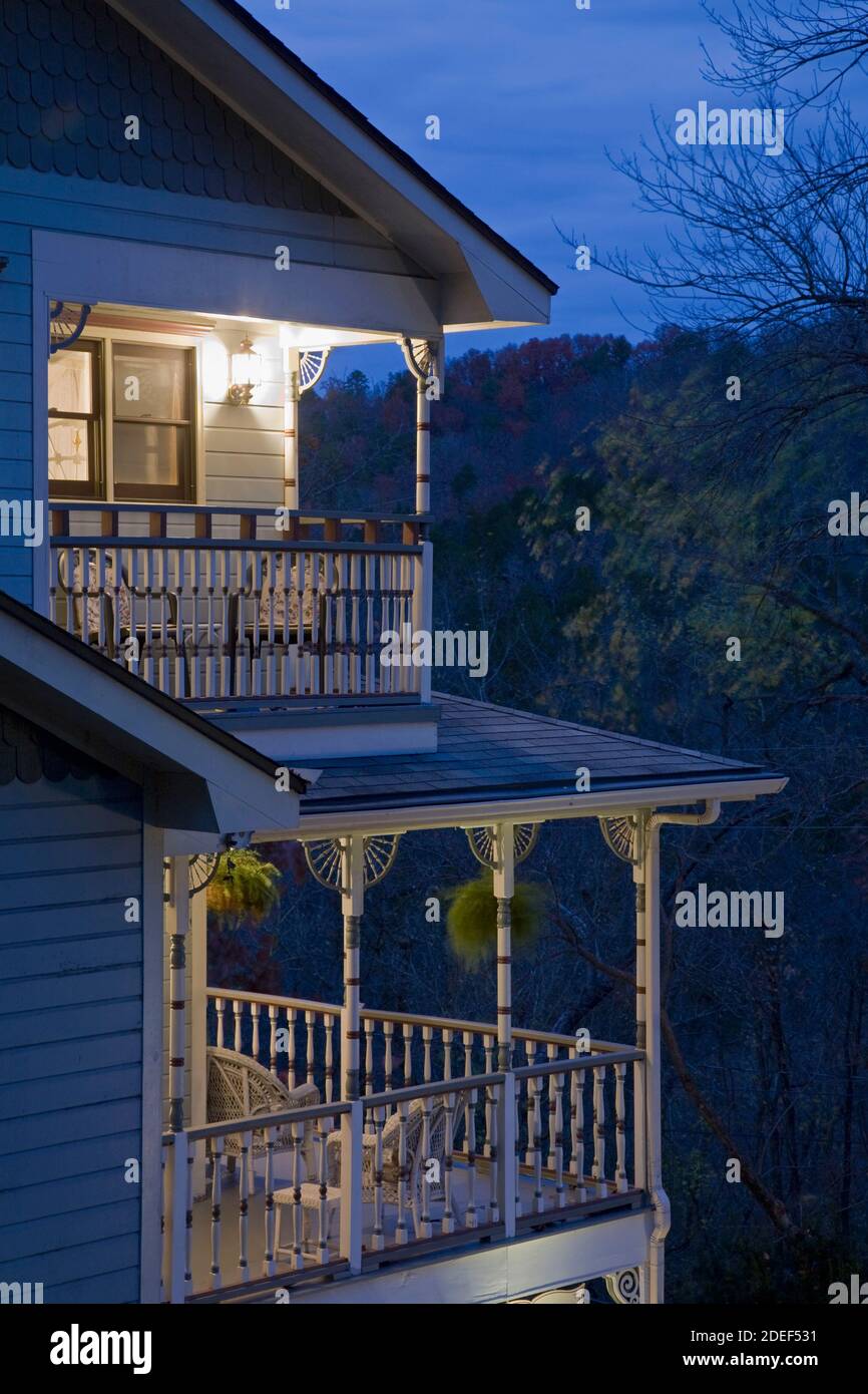 Front Porch in evening Stock Photo - Alamy