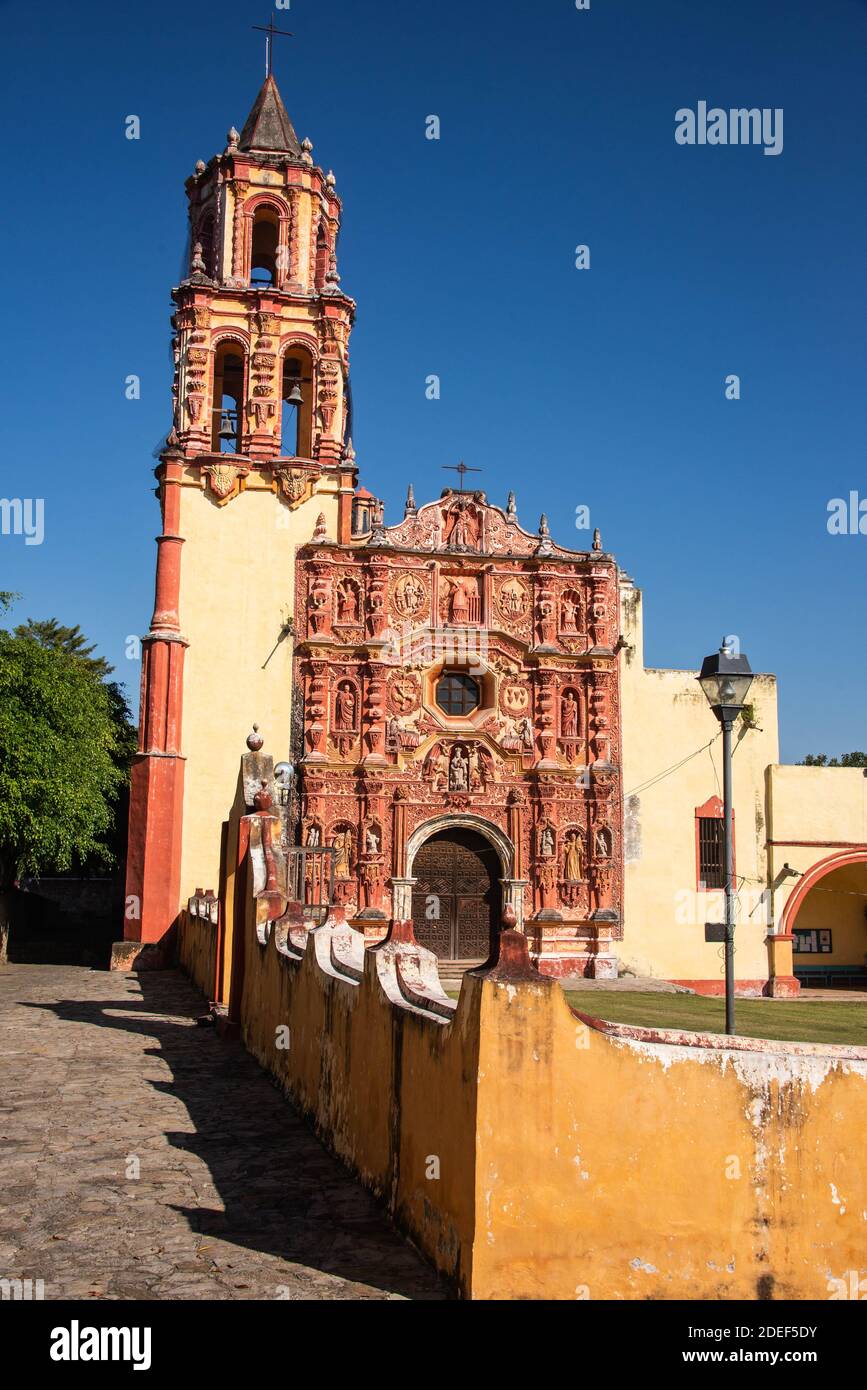 The Misión Santa María del Agua de Landa Franciscan mission in the ...