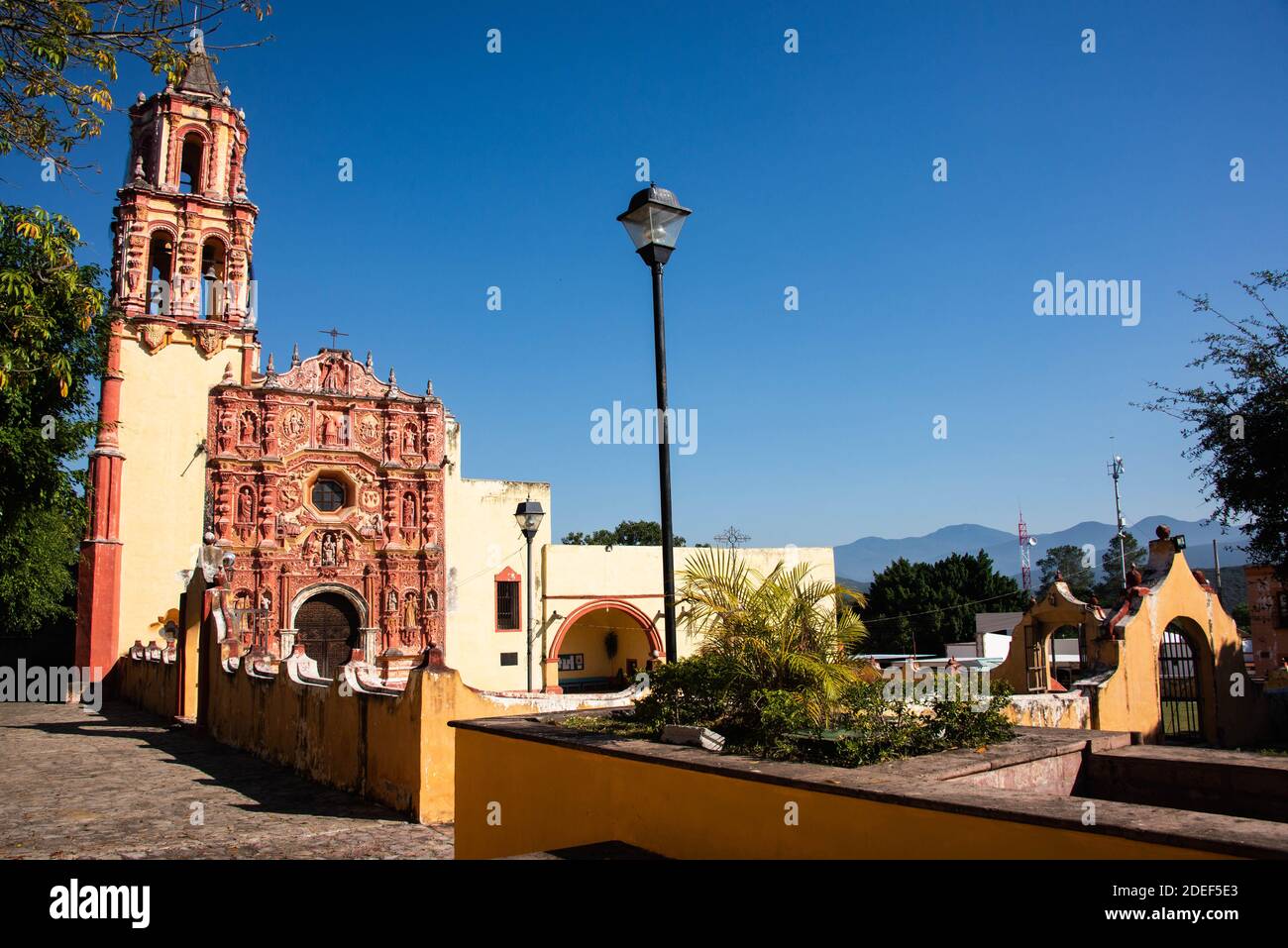 The Misión Santa María del Agua de Landa Franciscan mission in the ...