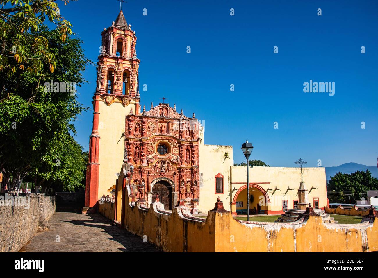 The Misión Santa María del Agua de Landa Franciscan mission in the ...