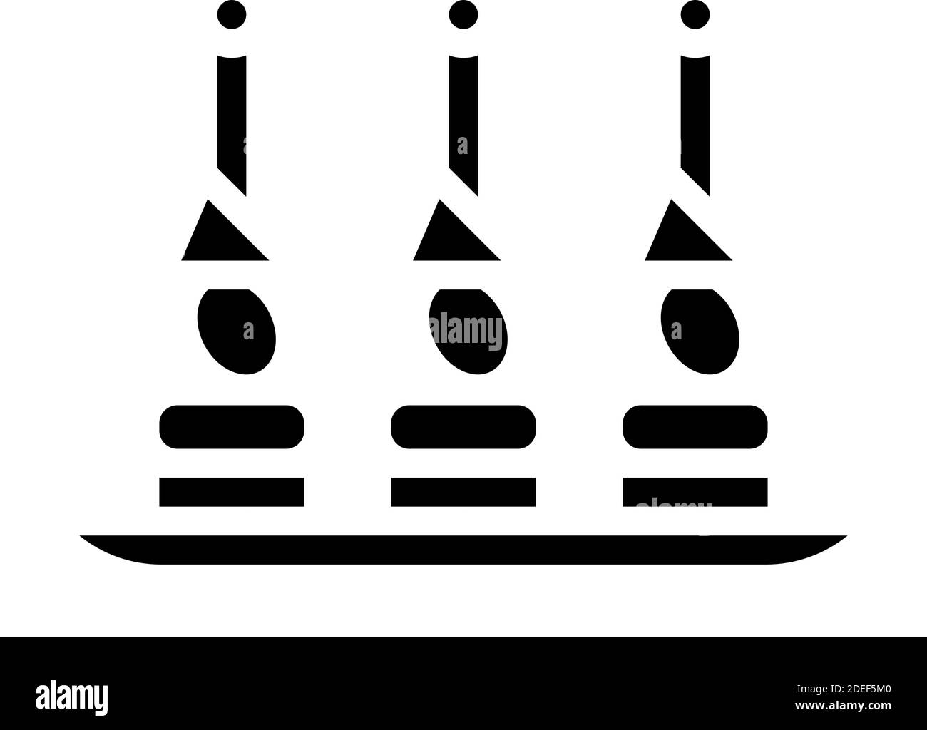 canapes snack glyph icon vector illustration Stock Vector Image & Art ...