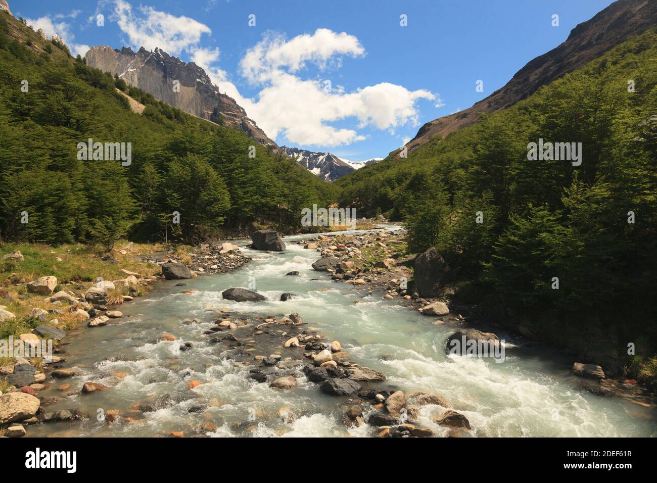 River, Torres Del Paine National Park, Chile Stock Photo - Alamy