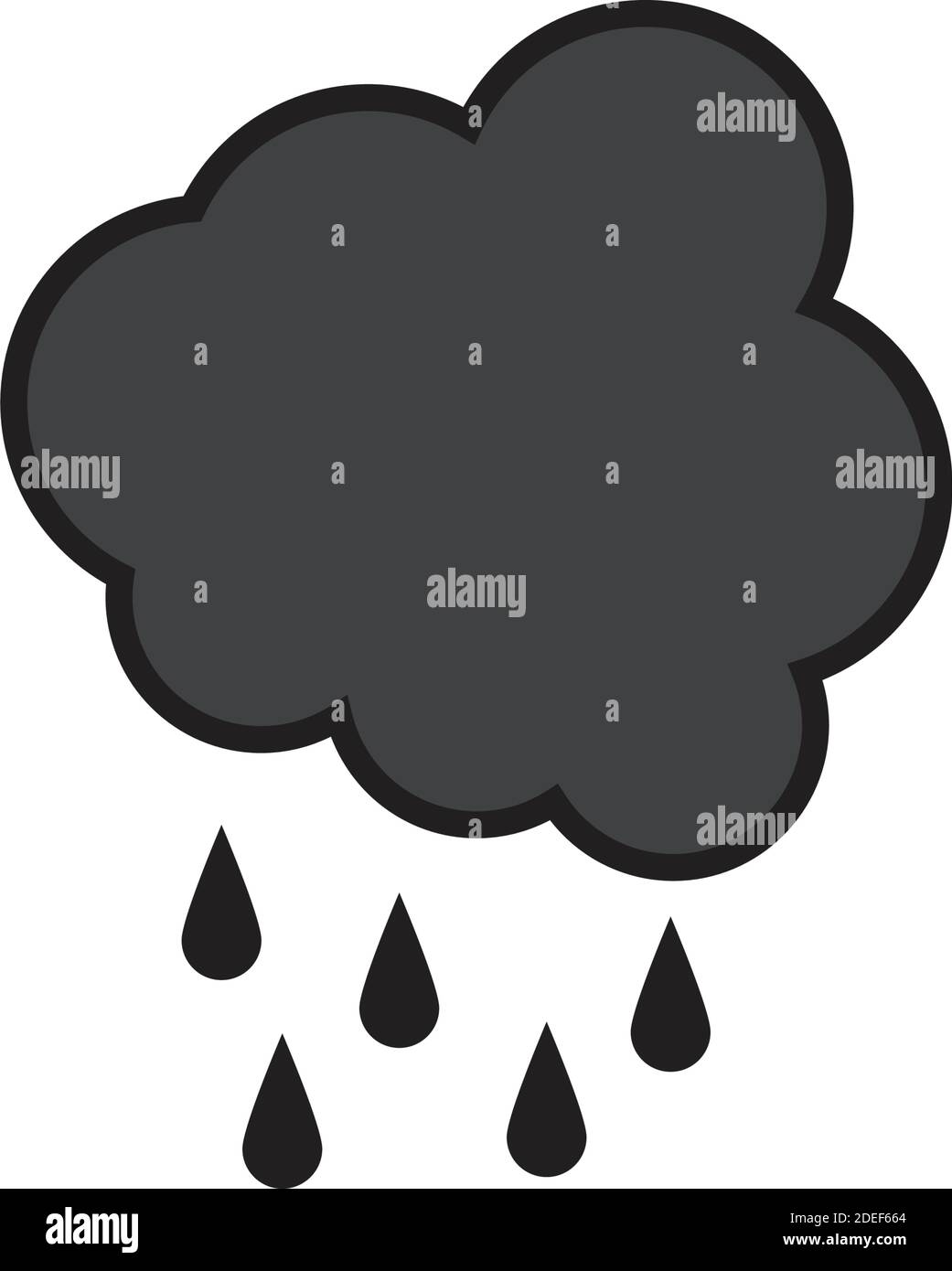 Rain cloud vector illustration design Stock Vector Image & Art - Alamy