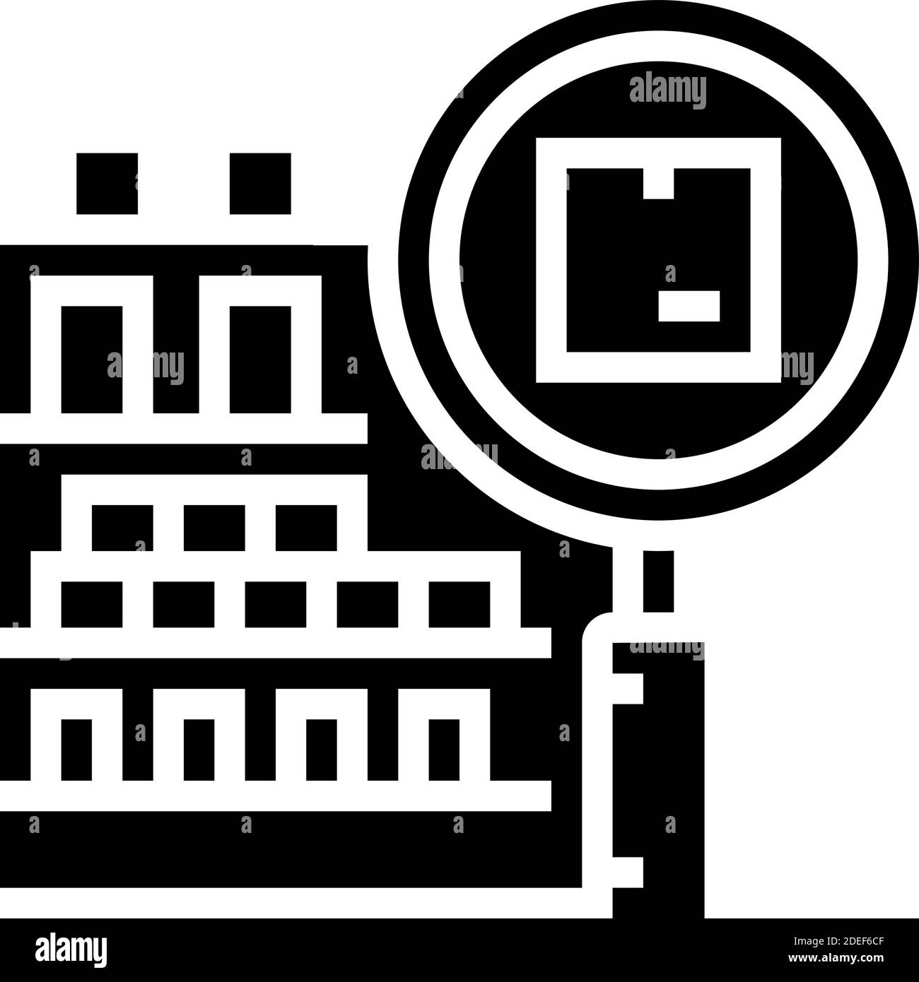 inventory management glyph icon vector illustration Stock Vector Image ...