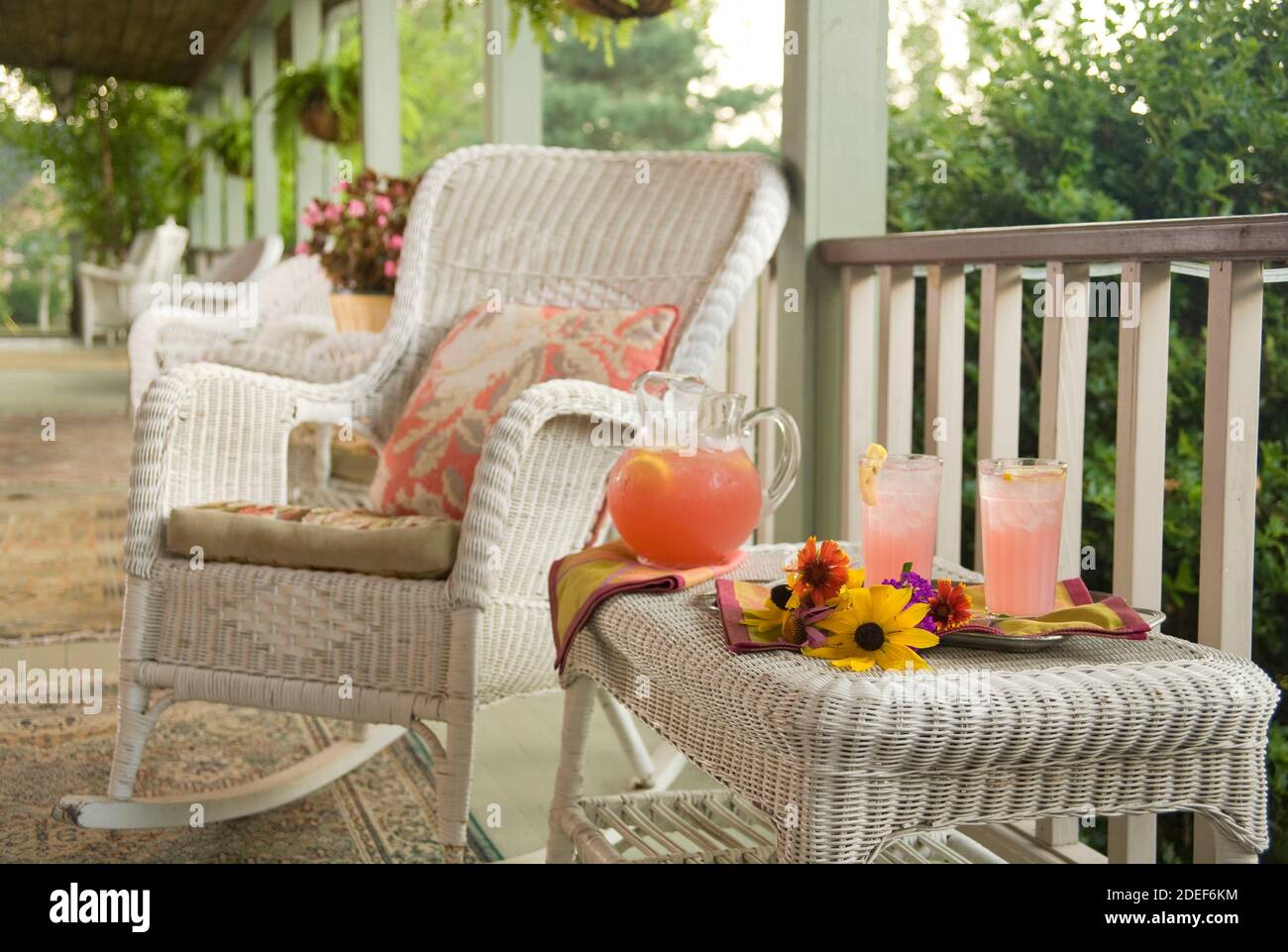 front porch with lemonade Stock Photo - Alamy