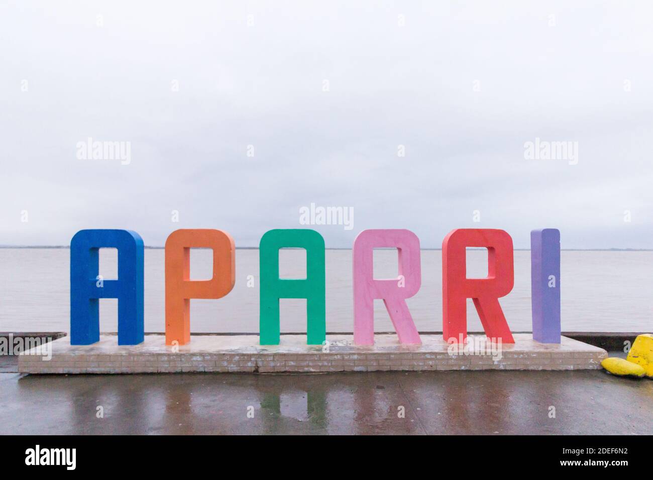 A town sign, Aparri, one of the northernmost towns in the island of ...