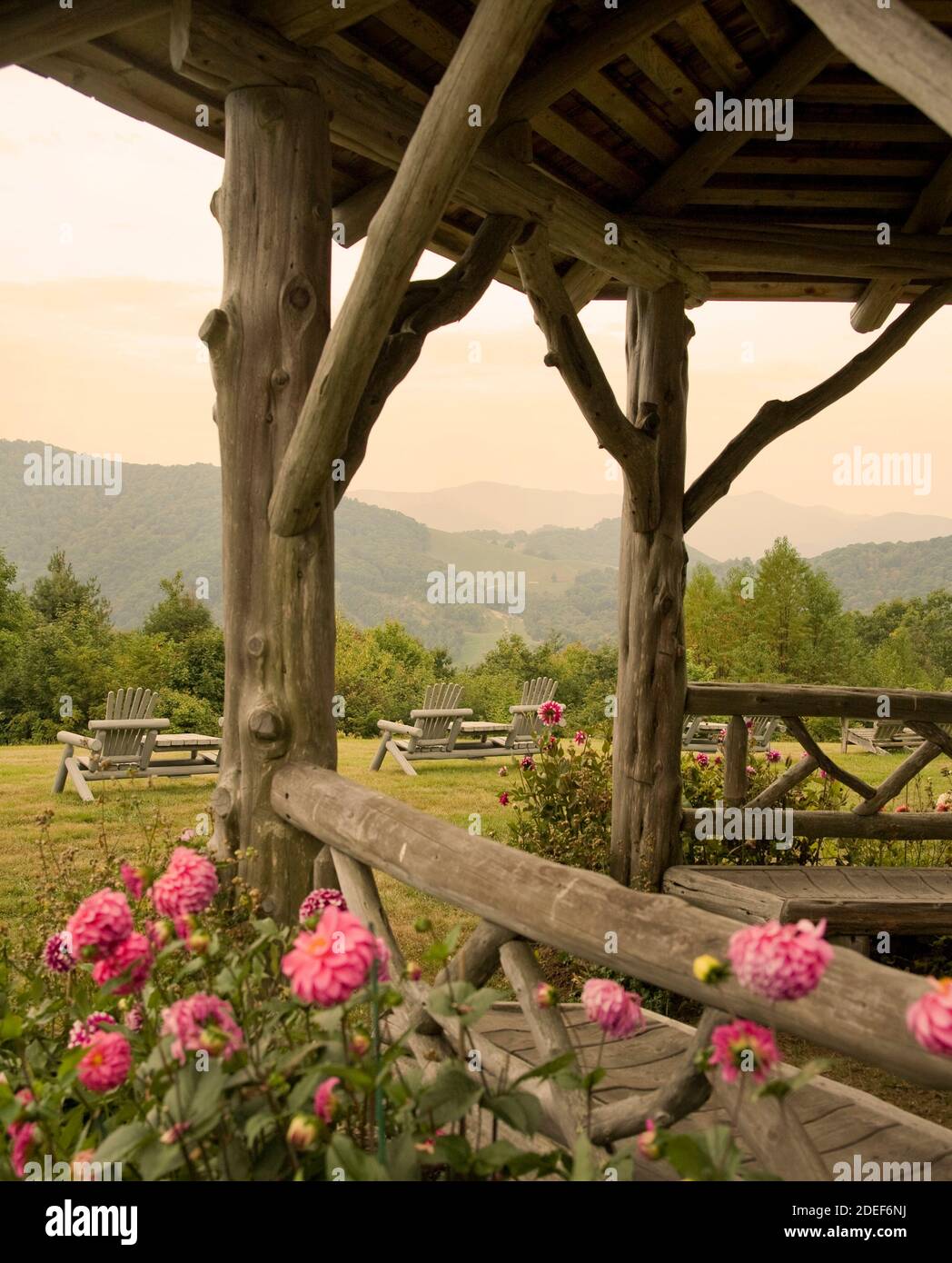 smoky Mountain Gazebo Stock Photo - Alamy