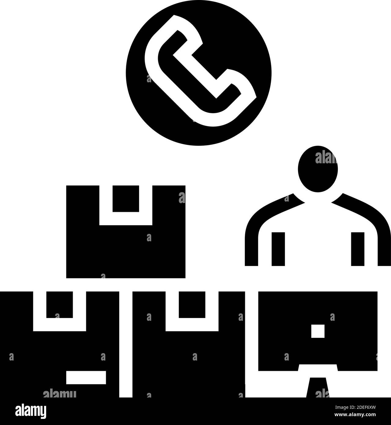 replenishment management glyph icon vector illustration Stock Vector ...