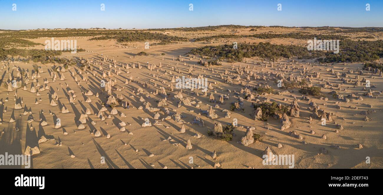 Sunset over the Pinnacles desert in Australia Stock Photo - Alamy