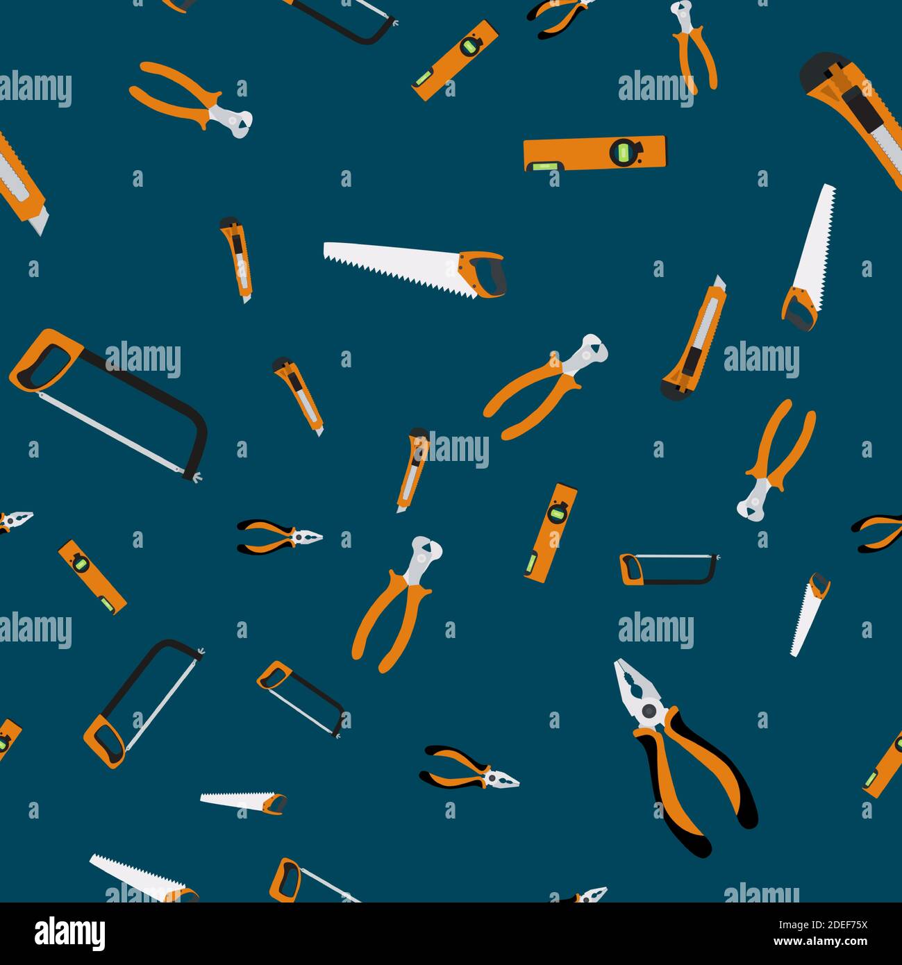 Repair Tools Seamless Pattern Background. Vector Illustration Stock ...
