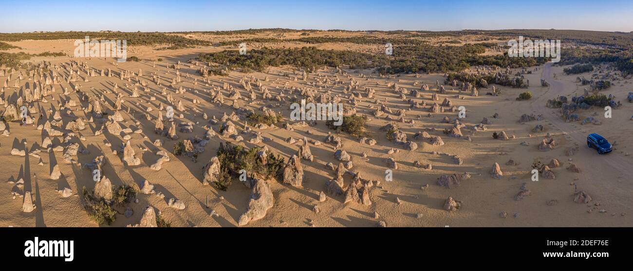 Sunset over the Pinnacles desert in Australia Stock Photo - Alamy
