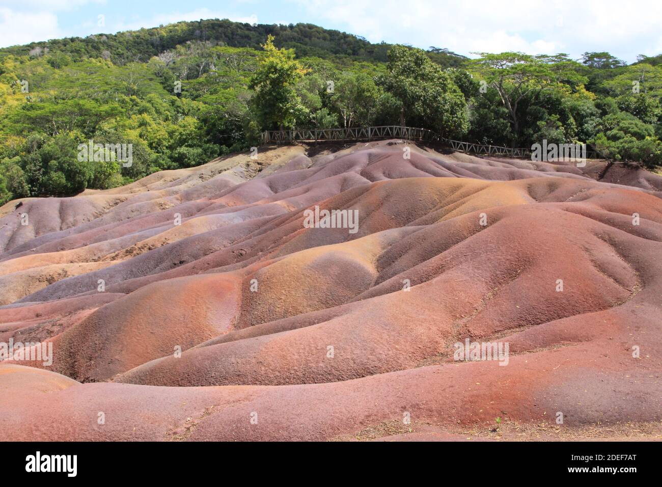 "7 Coloured Earth" dunes, Chamarel, Mauritius Stock Photo - Alamy