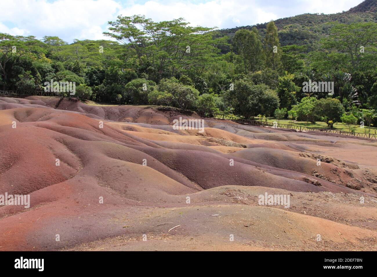 "7 Coloured Earth" dunes, Chamarel, Mauritius Stock Photo - Alamy