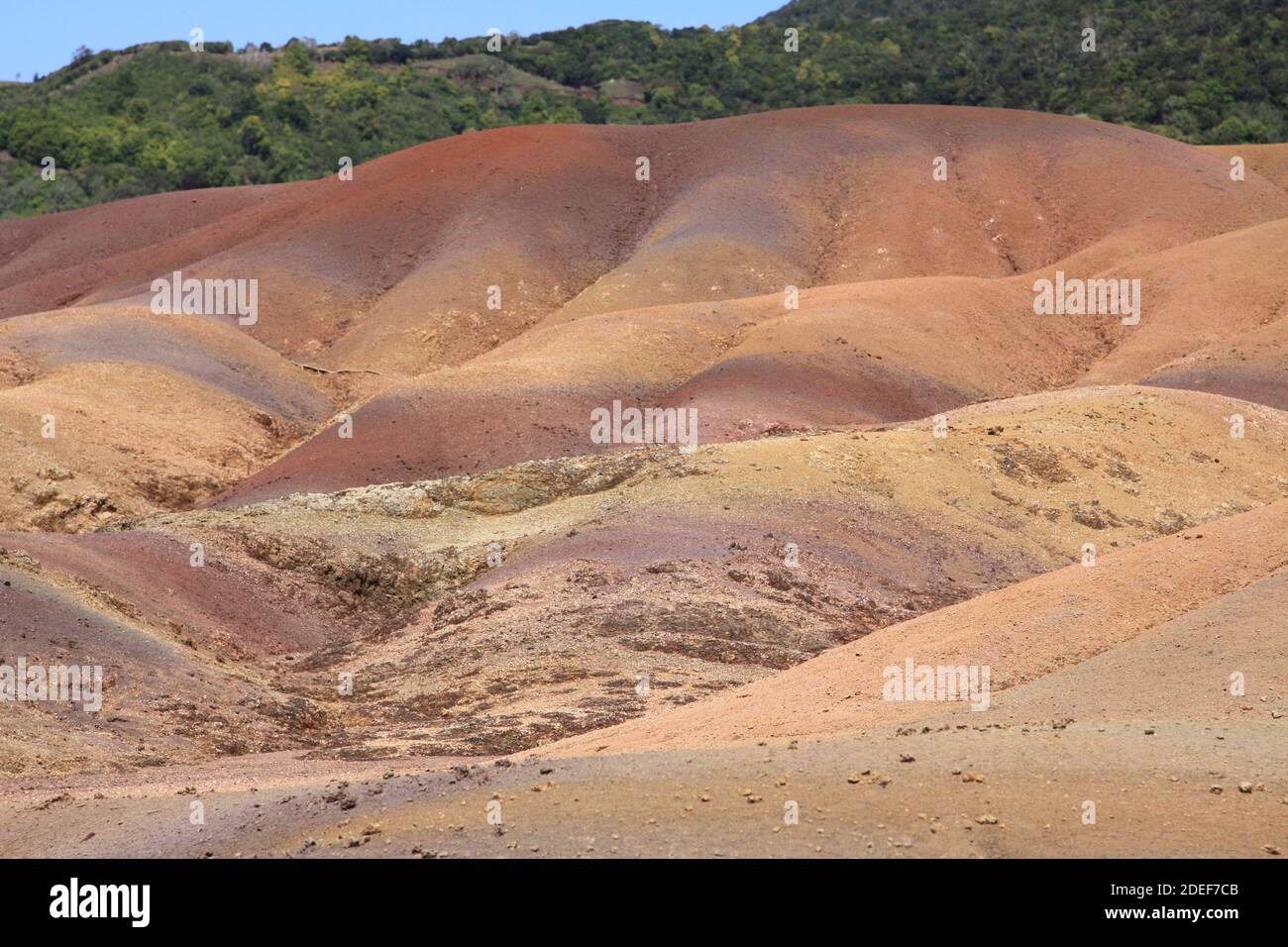 "7 Coloured Earth" dunes, Chamarel, Mauritius Stock Photo - Alamy