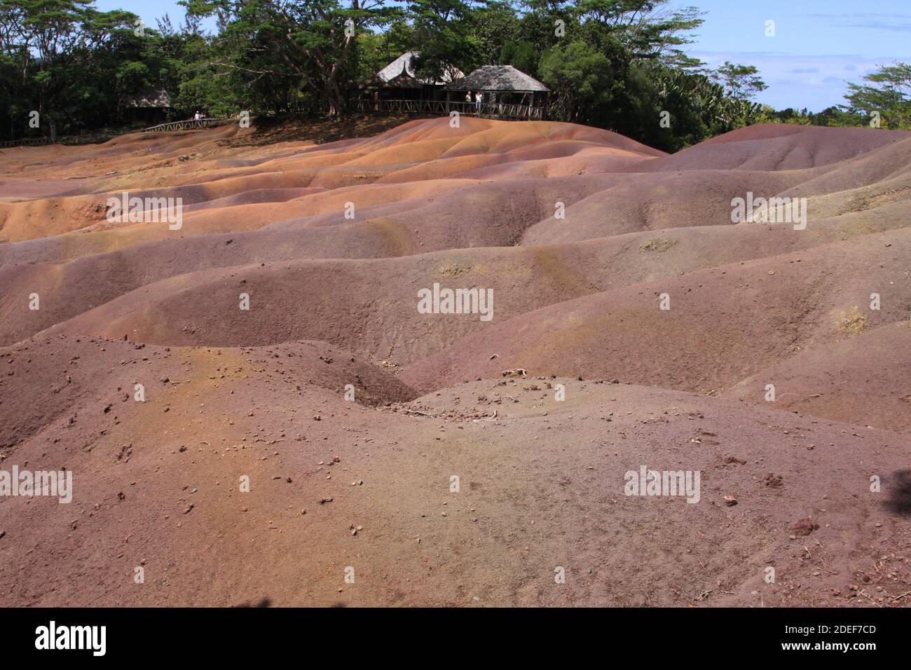 "7 Coloured Earth" dunes, Chamarel, Mauritius Stock Photo - Alamy