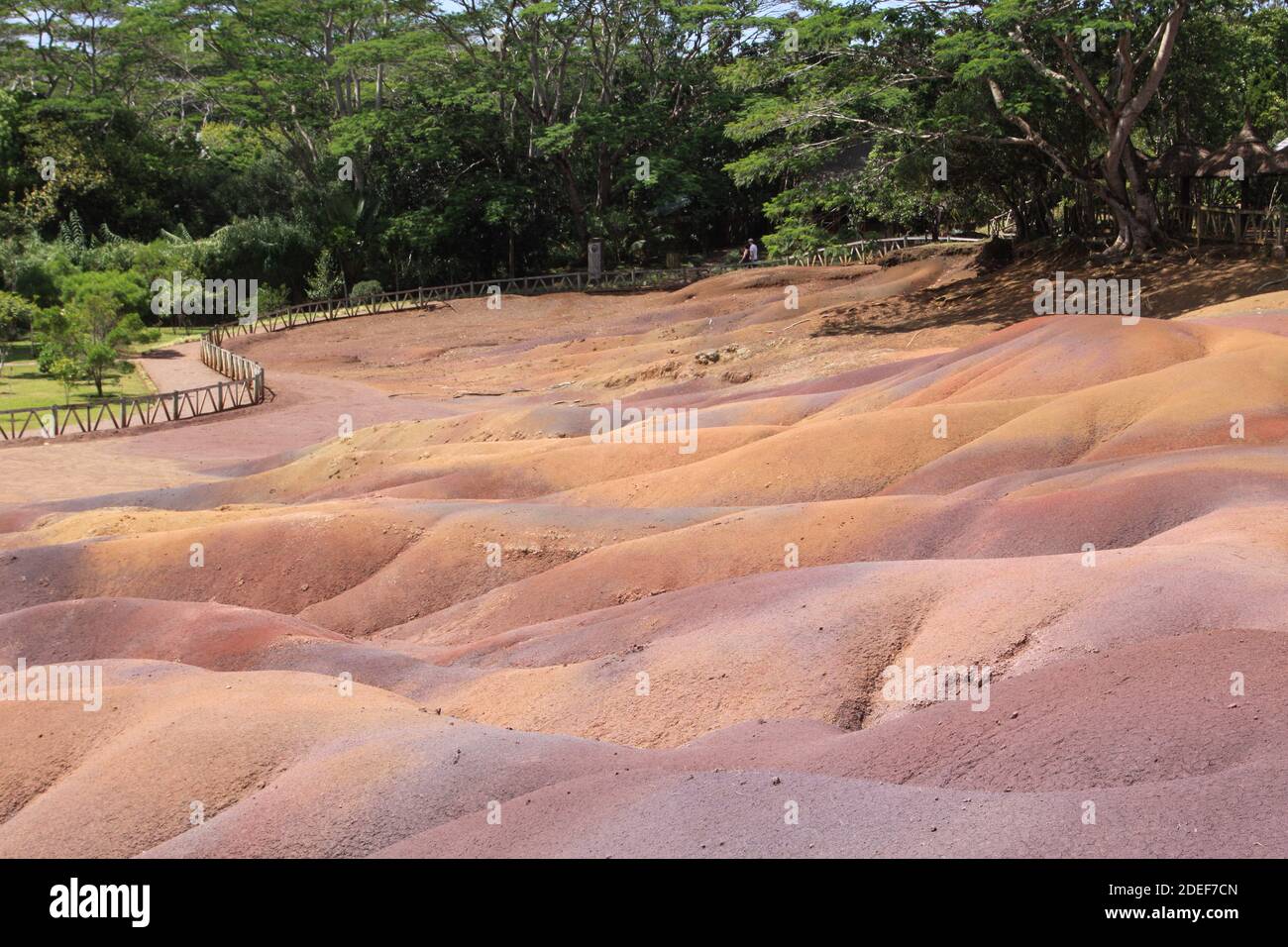 "7 Coloured Earth" dunes, Chamarel, Mauritius Stock Photo - Alamy