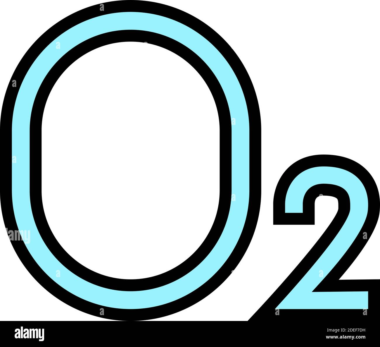 o2 oxygen color icon vector illustration Stock Vector Image & Art - Alamy