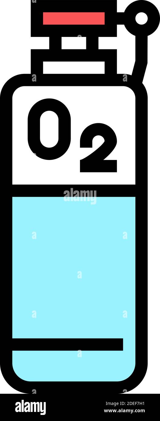 oxygen tank color icon vector illustration Stock Vector Image & Art - Alamy