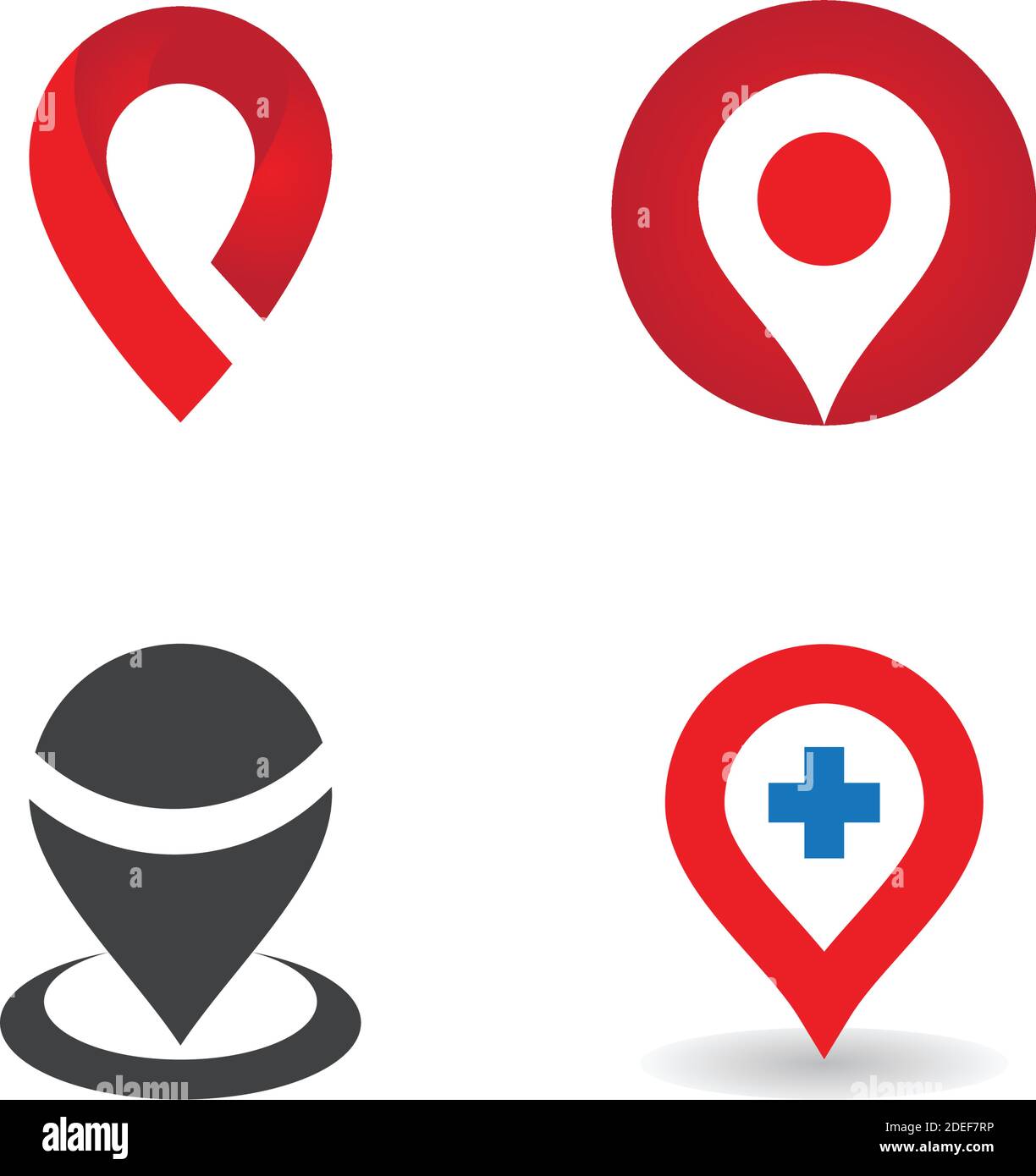 Location point Logo vector template Stock Vector Image & Art - Alamy