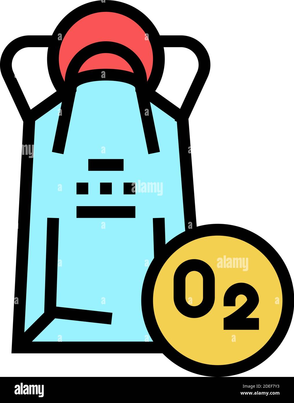 oxygen mask package color icon vector illustration Stock Vector Image ...