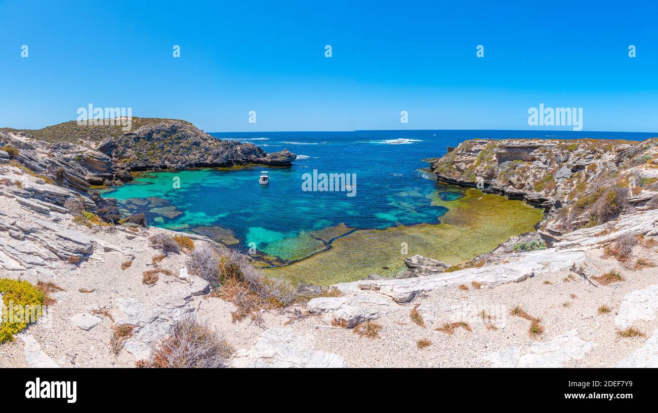 Fish hook bay at Rottnest island in Australia Stock Photo - Alamy