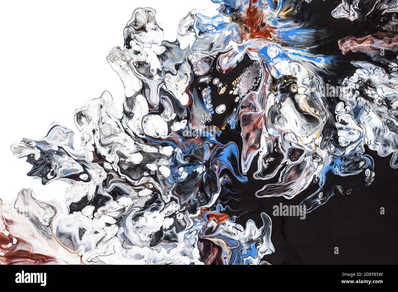 Contrast fluid art abstract background with fantastical pattern Stock ...