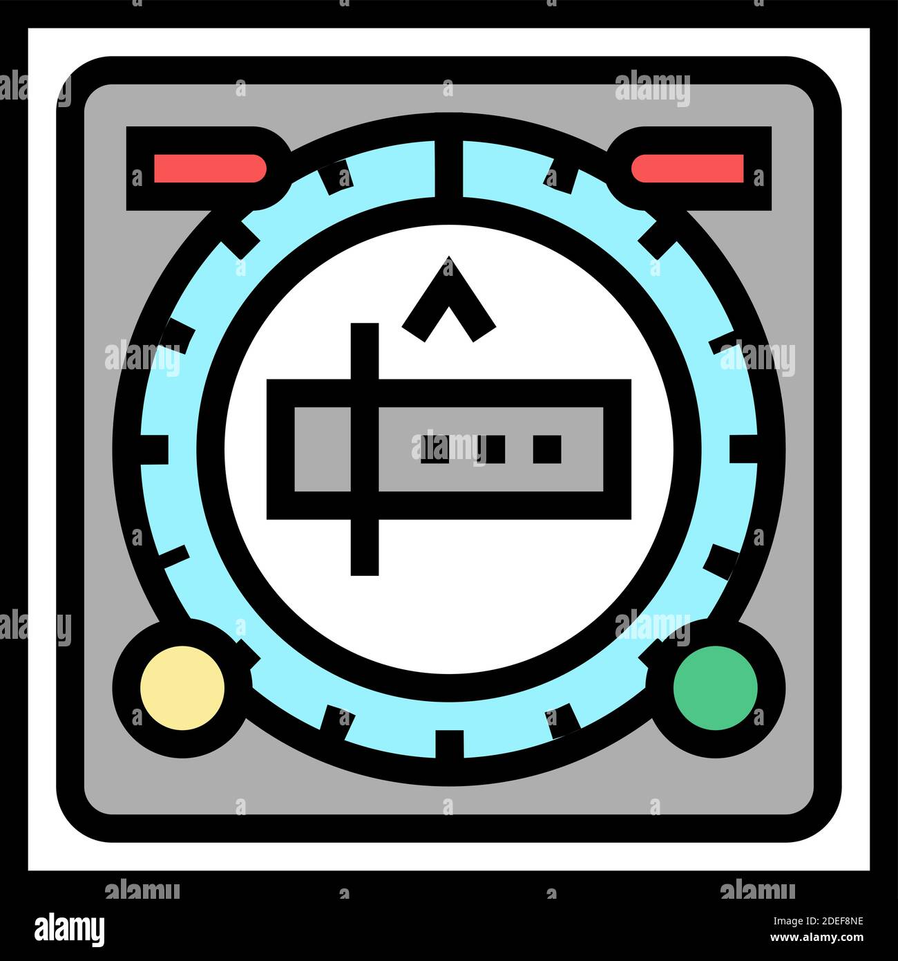 electronic compass color icon vector illustration Stock Vector Image ...