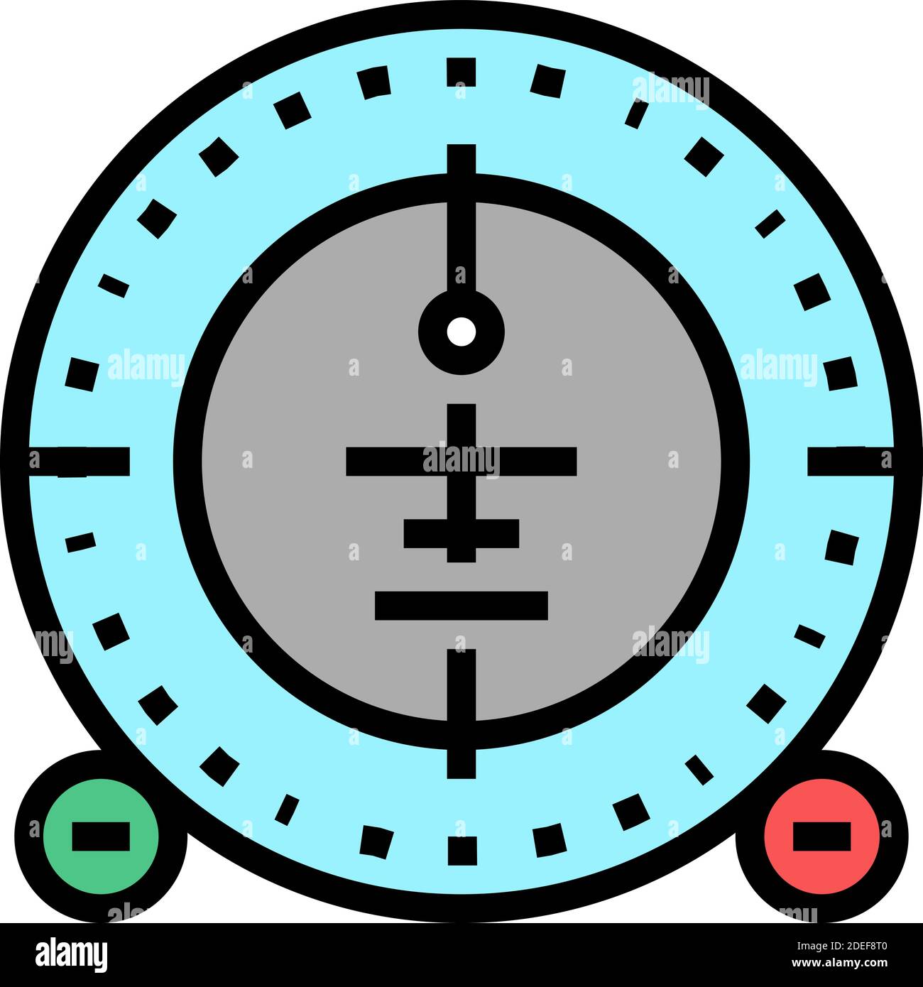 airplane compass color icon vector illustration Stock Vector Image ...