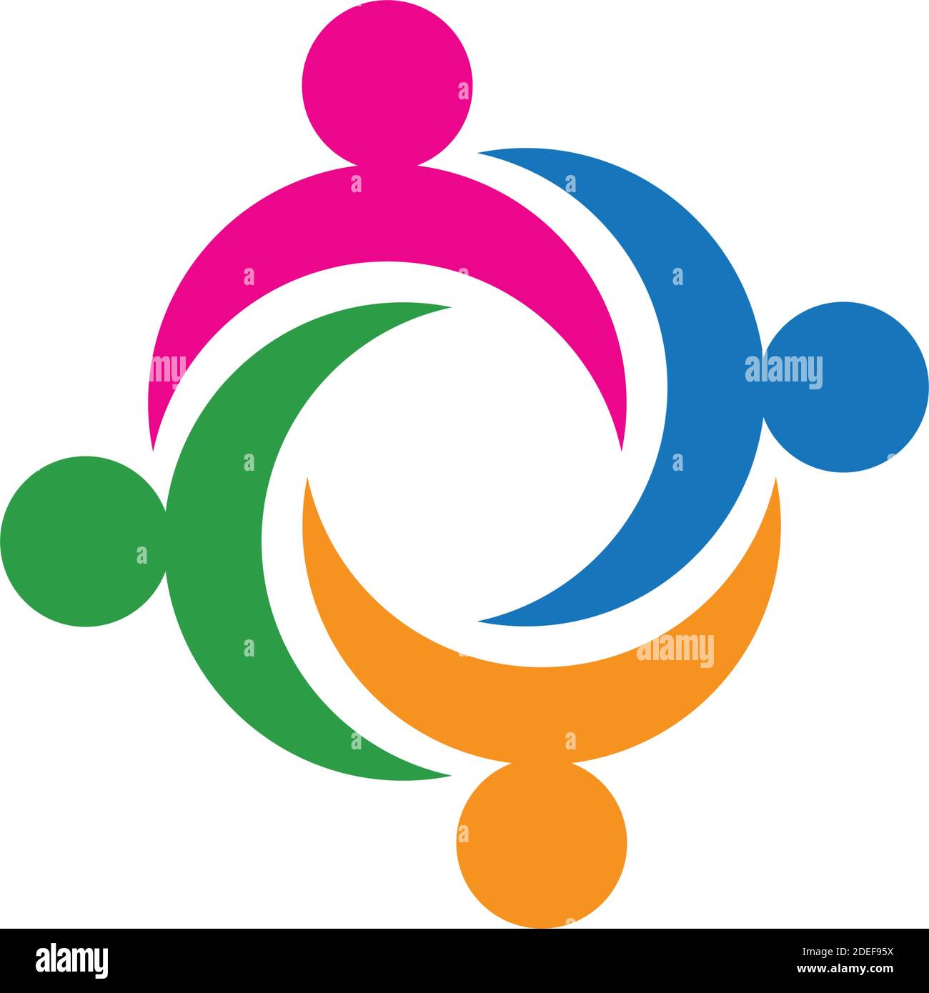 Adoption and community care Logo template vector Stock Vector Image ...