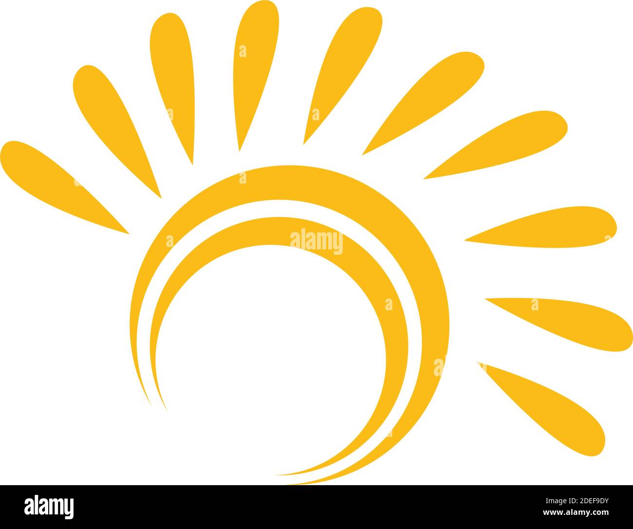 sun illustration logo vector icon template Stock Vector Image & Art - Alamy