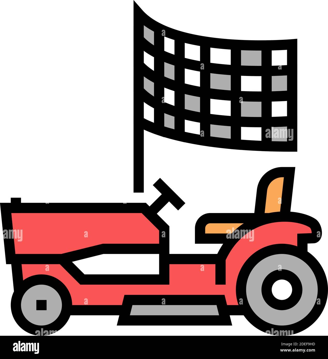Lawn mower race Stock Vector Images - Alamy