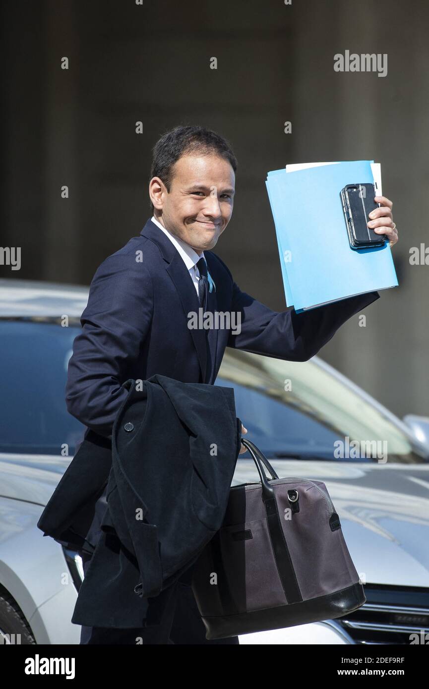 French Junior minister for Digital Affairs Cedric O leaves the Elysee ...