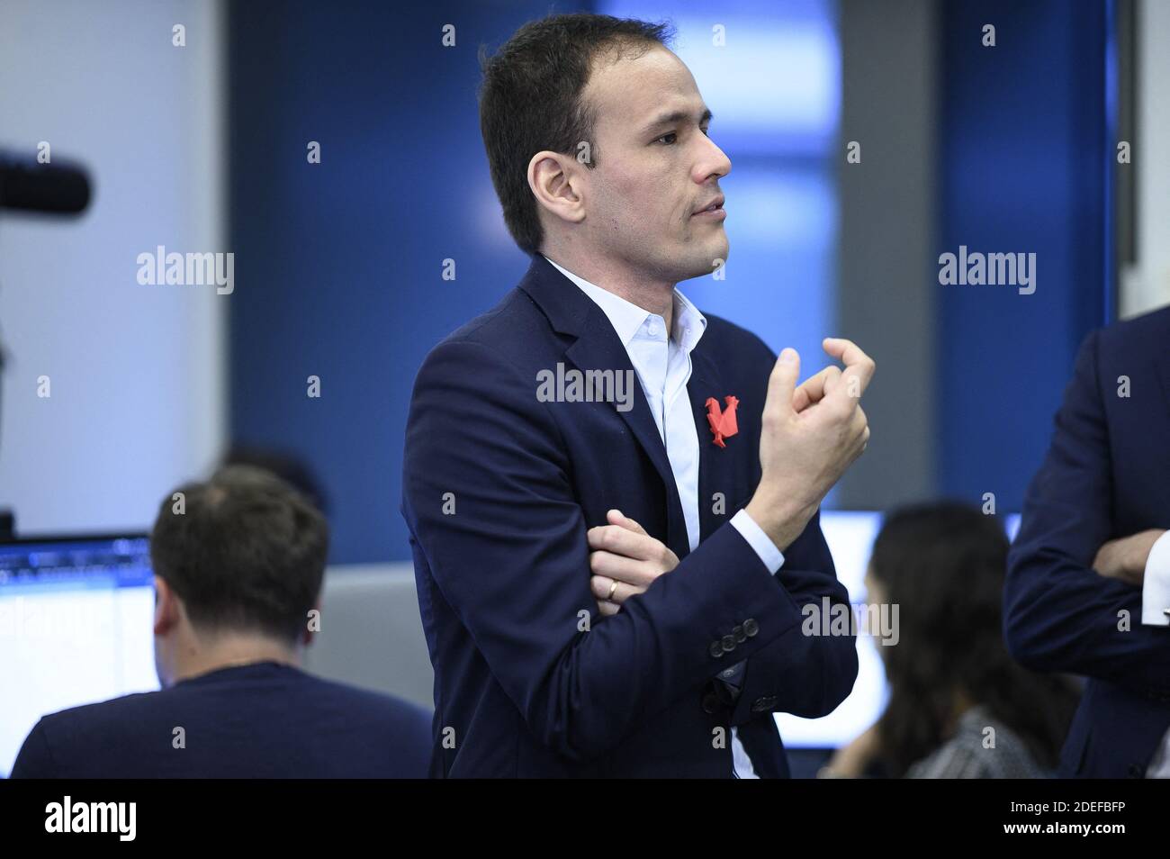 French Junior Minister for Digital affairs Cedric O visits the Doctolib ...