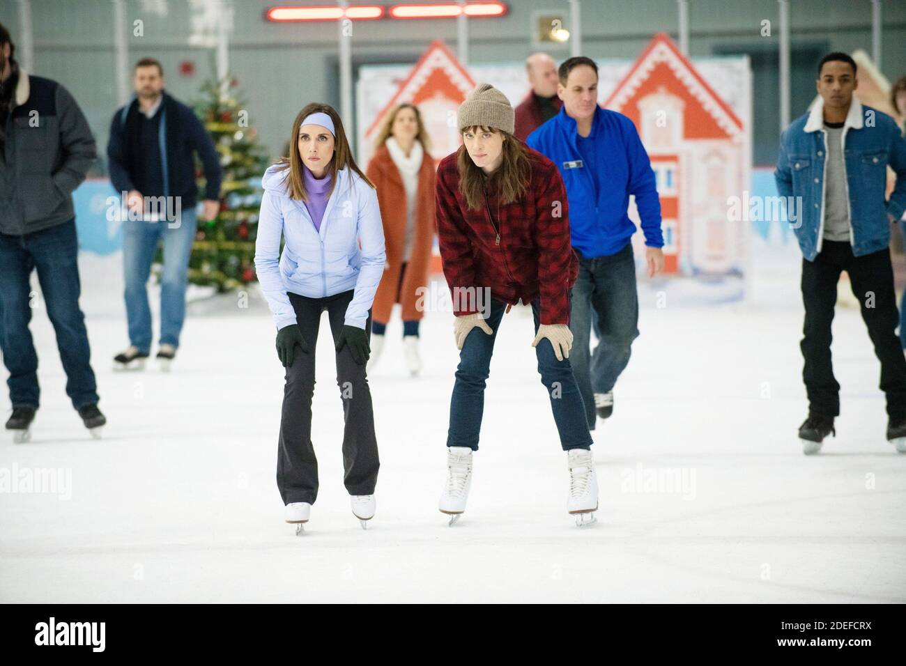 HAPPIEST SEASON, from left; Alison Brie, Mackenzie Davis, 2020. ph ...