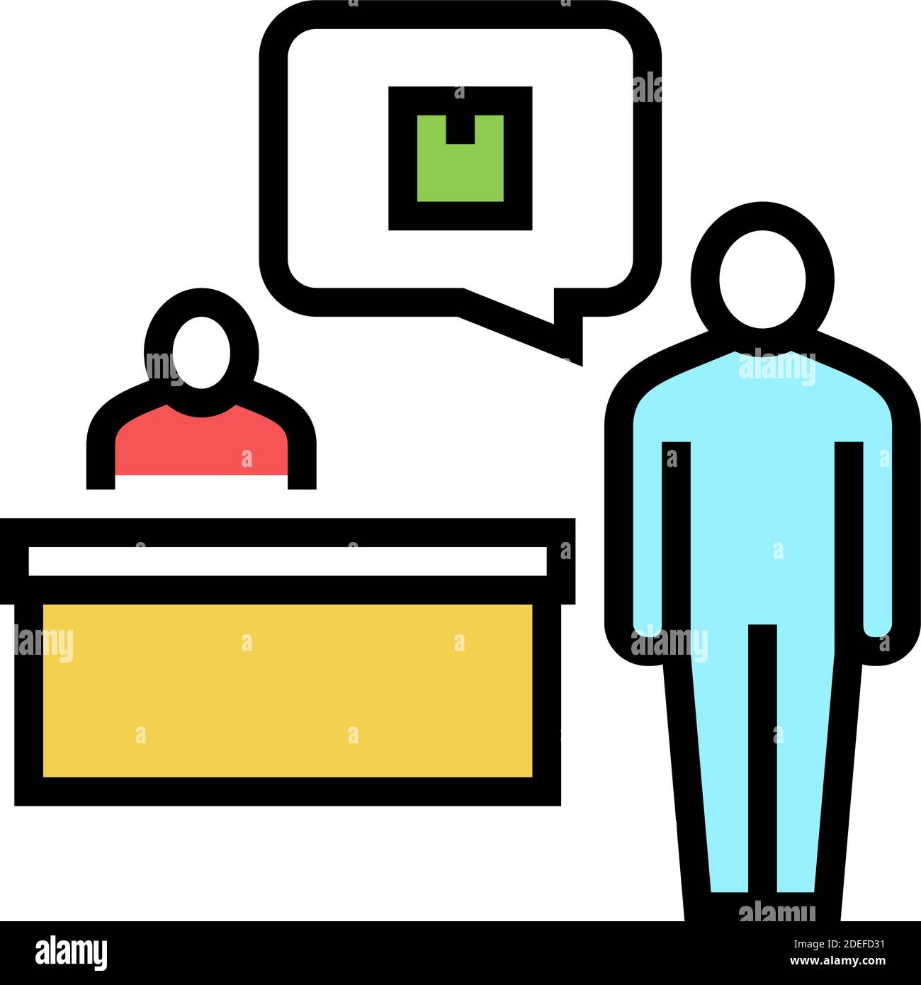 ordering box color icon vector illustration Stock Vector Image & Art ...