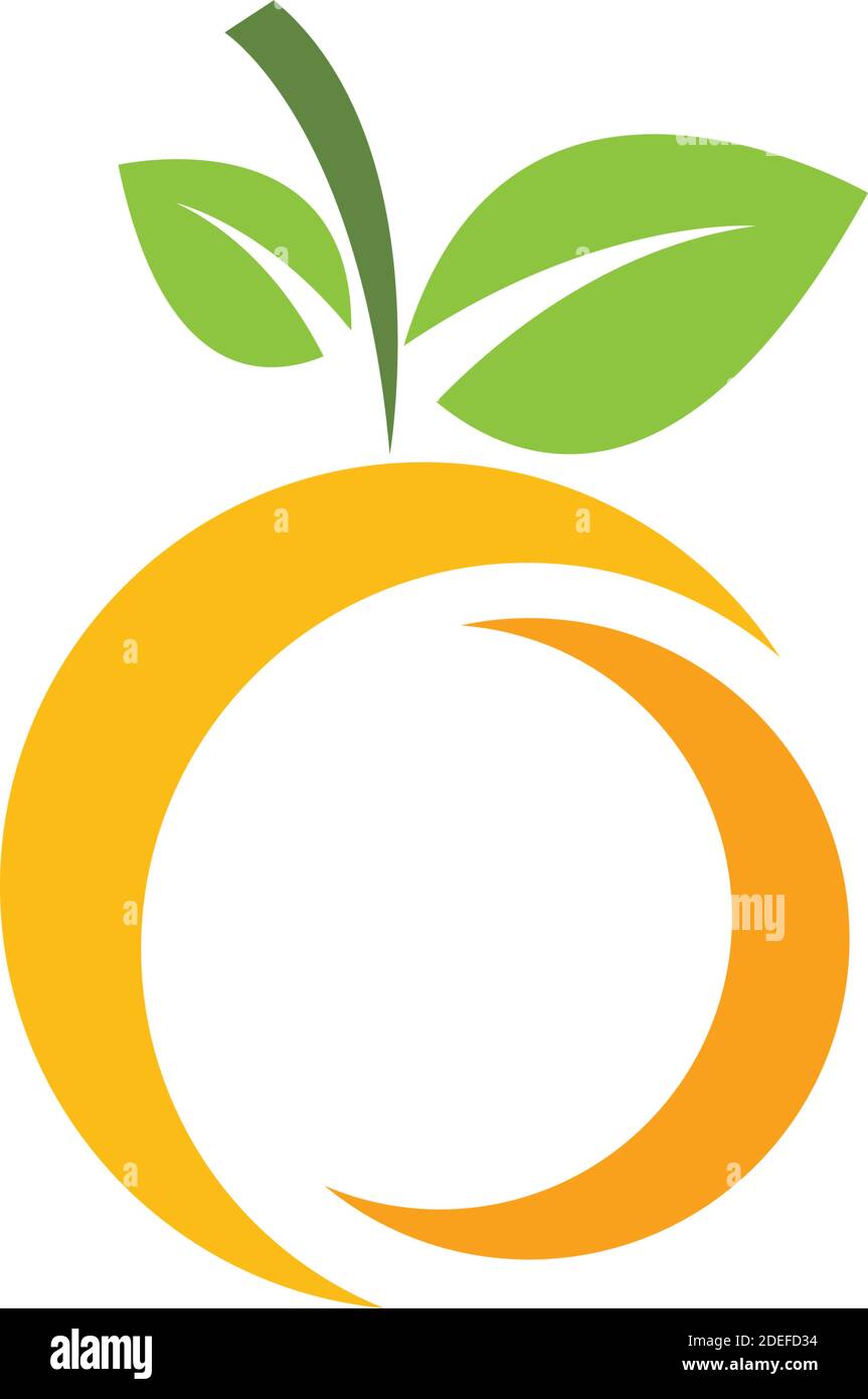 Orange logo Vector illustration template Stock Vector Image & Art - Alamy