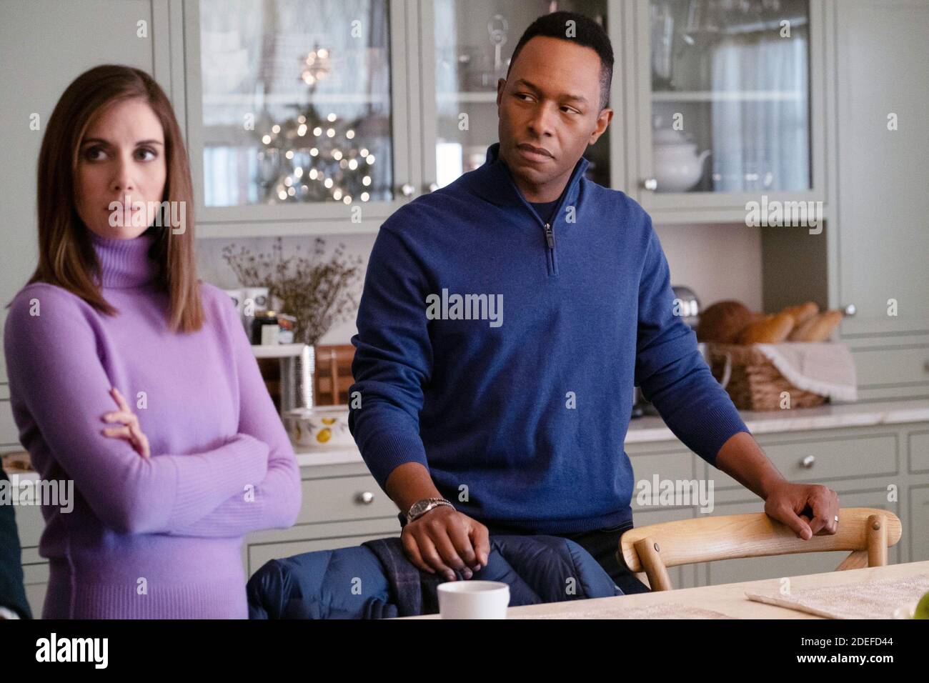 HAPPIEST SEASON, from left: Alison Brie, Burl Moseley, 2020. ph: Lacey Terrell / © Hulu ...