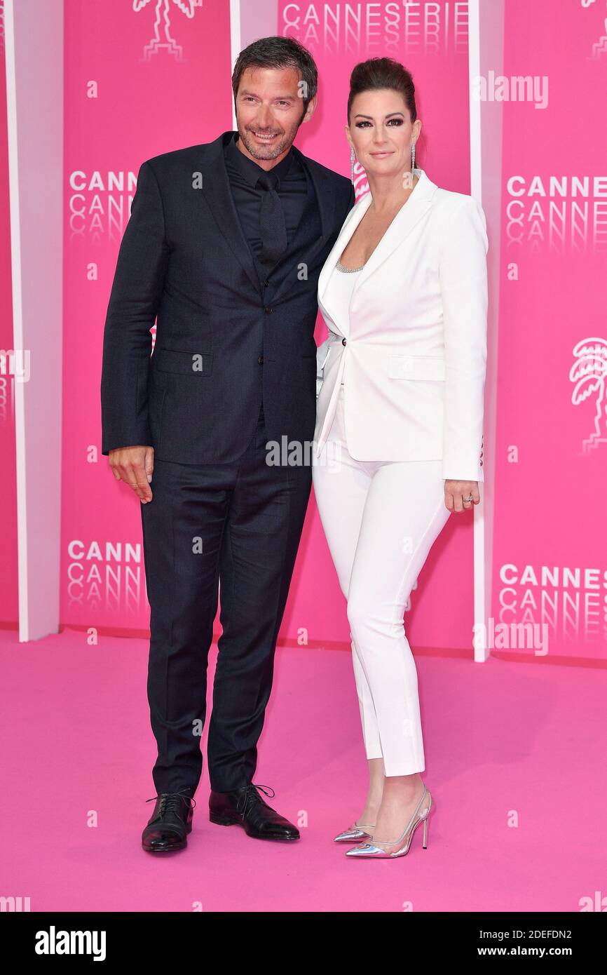 Franck Semonin and his wife Helene Semonin attend the 2nd Cannesseries ...