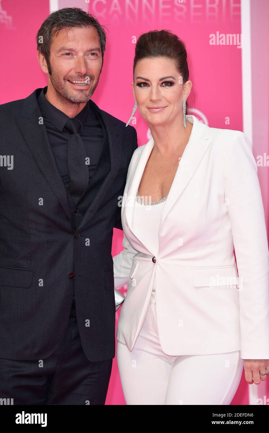 Franck Semonin and his wife Helene Semonin attend the 2nd Cannesseries ...