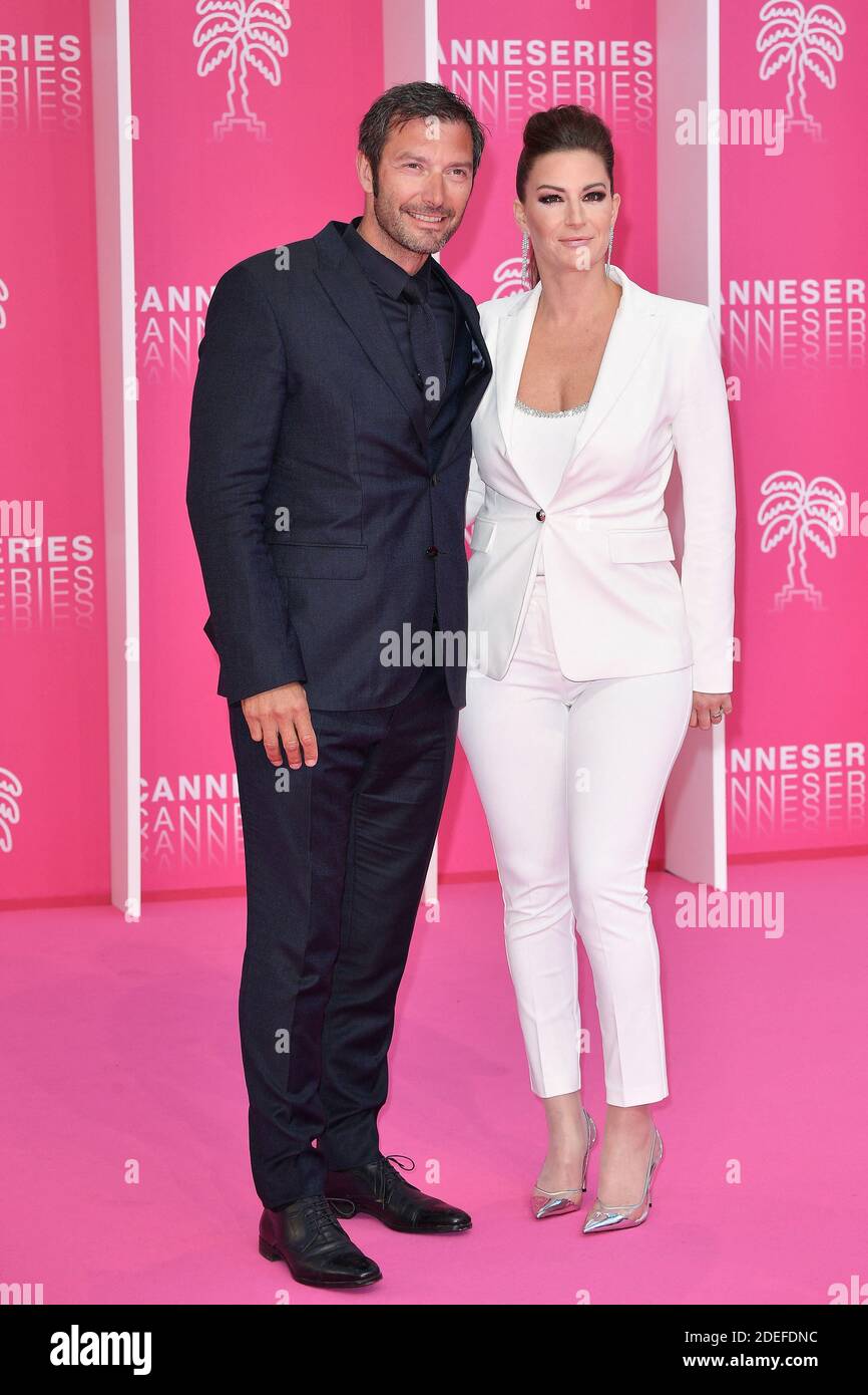 Franck Semonin and his wife Helene Semonin attend the 2nd Cannesseries ...