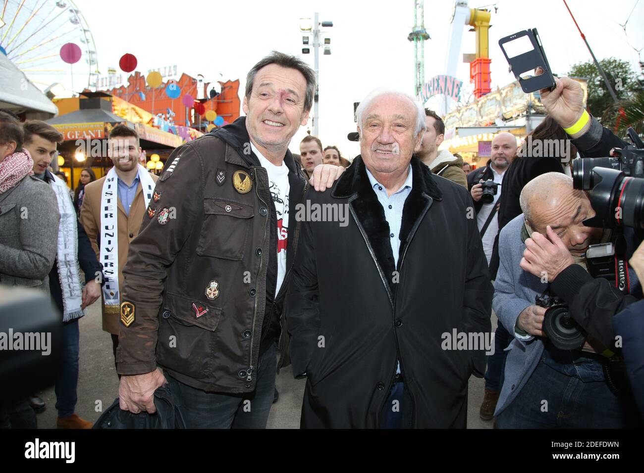 Jean-Luc Reichmann and Marcel Campion attending the opening of the 2019 ...