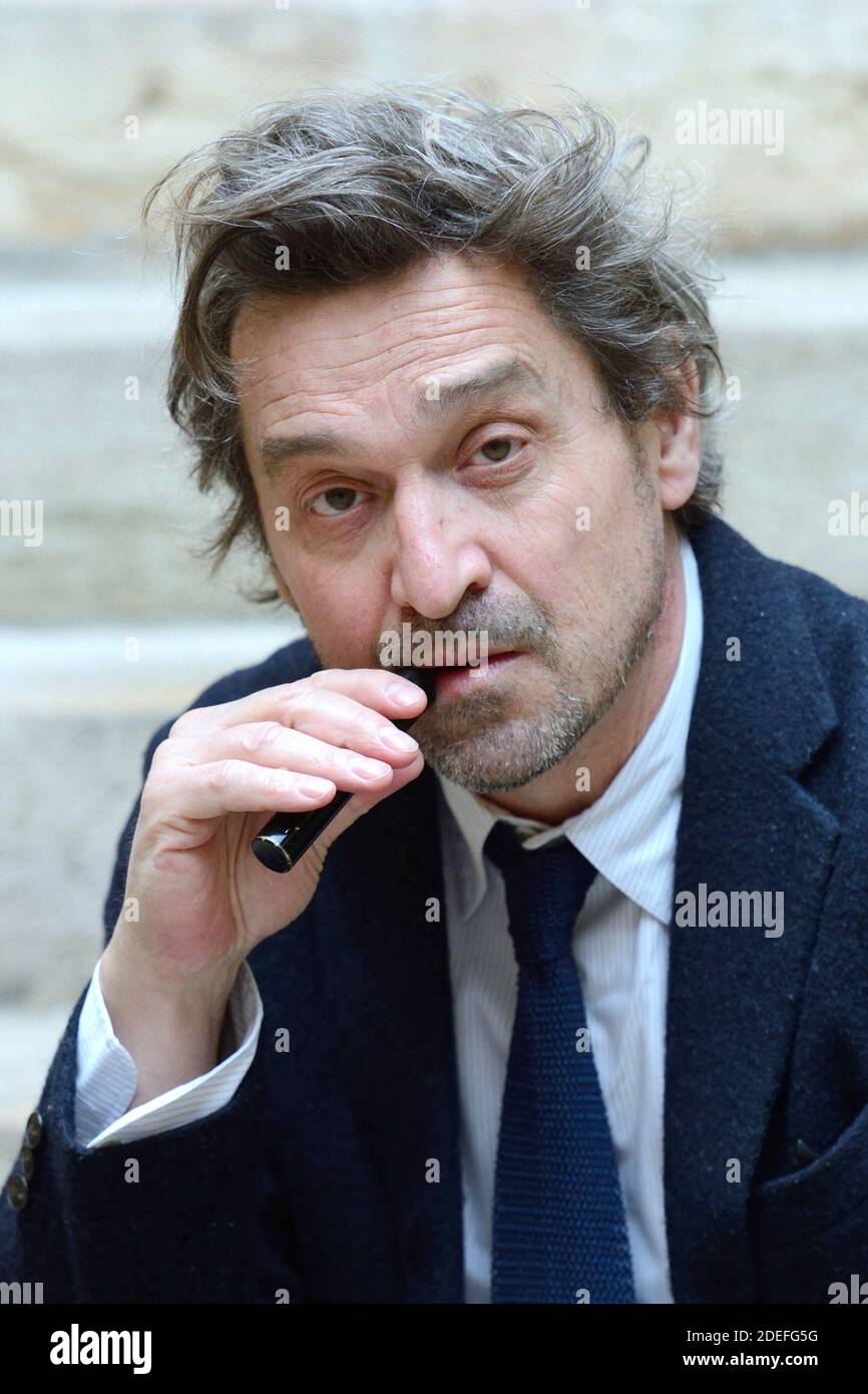 Exclusive. Louis-Do de Lencquesaing attending a photo session during ...